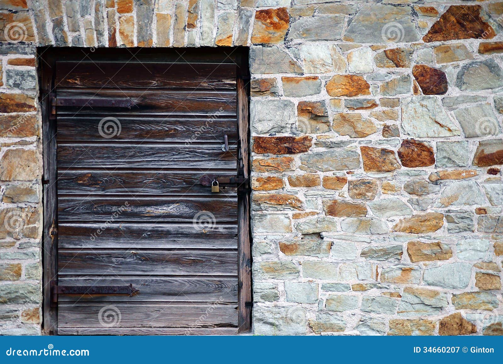 Wooden hatch stock image. Image of rust, building, lock - 34660207