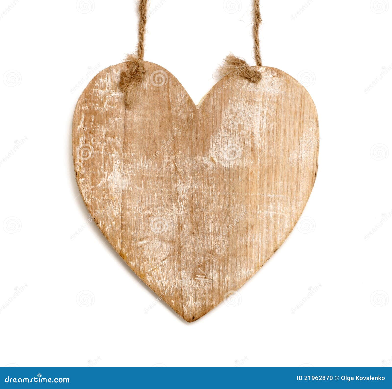 Wooden heart stock photo. Image of hang, ornate, isolated - 21962870