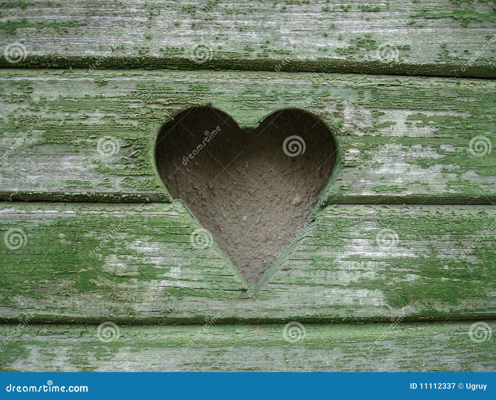 Wooden Heart on a Window Shutters Stock Image - Image of wooden, batten ...