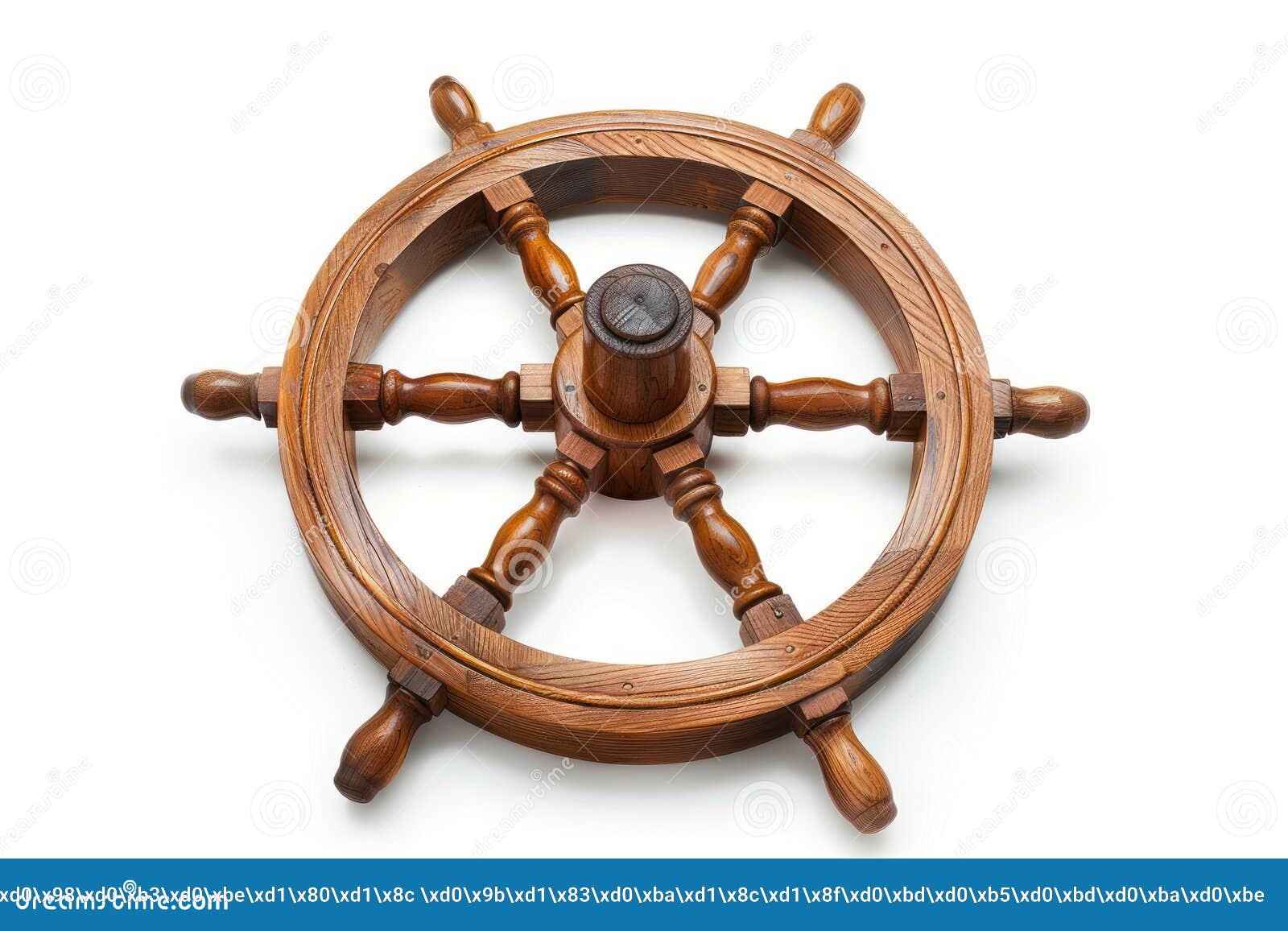 Wooden Helm Wheel Vector Illustration | CartoonDealer.com #21136120