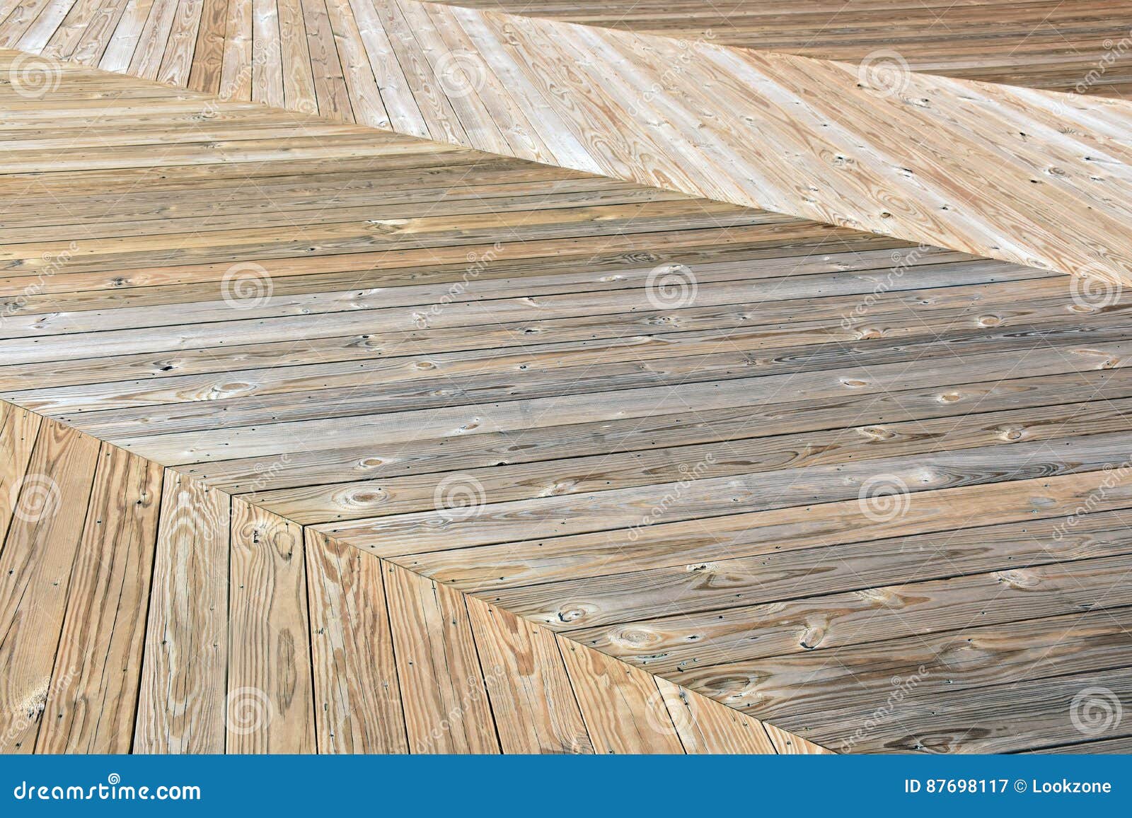 Wooden Herringbone Boardwalk Design Stock Image - Image of decor ...