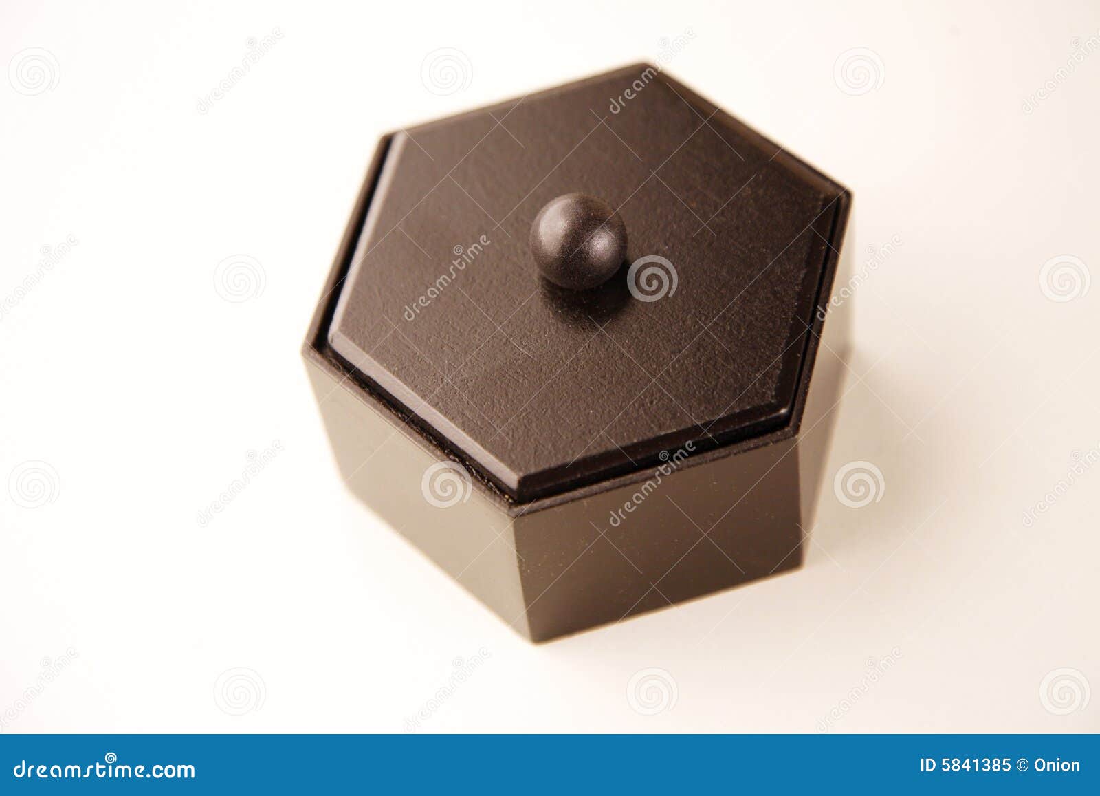 Wooden hexagon box stock image. Image of shape, present - 5841385