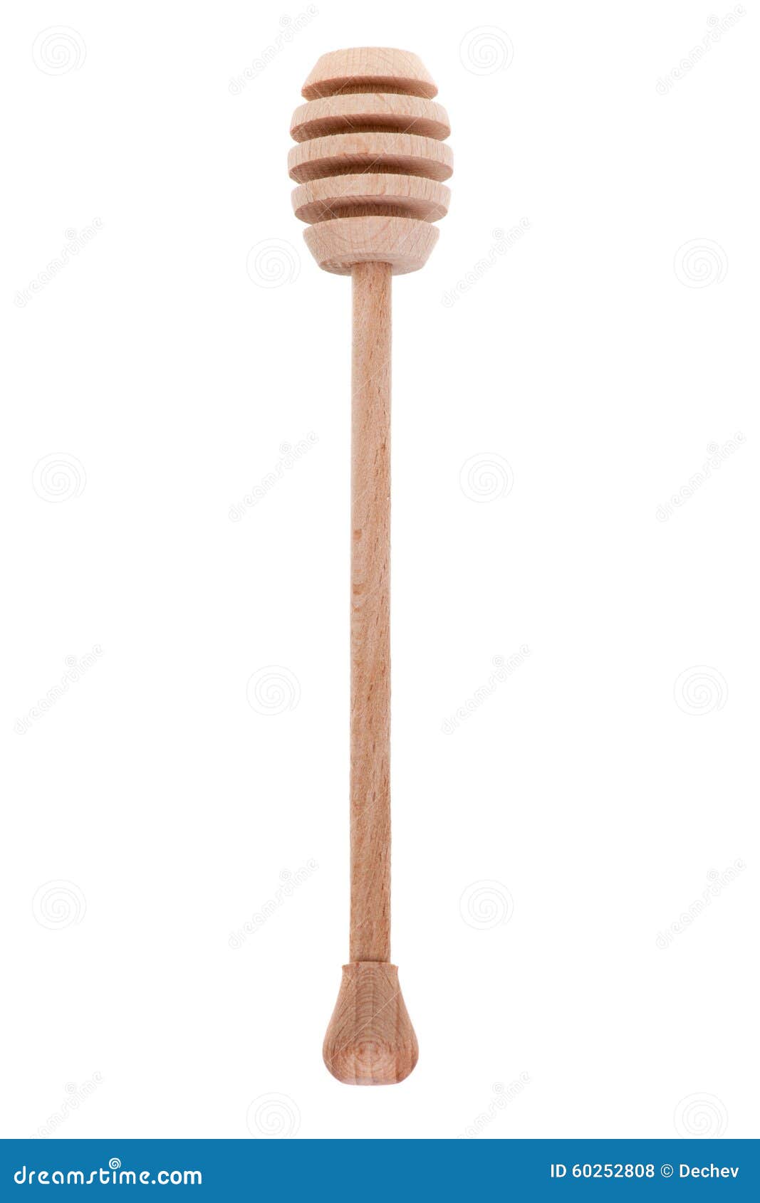 Wooden Honey Stick Isolated Stock Photo - Image of vitamin, food: 60252808