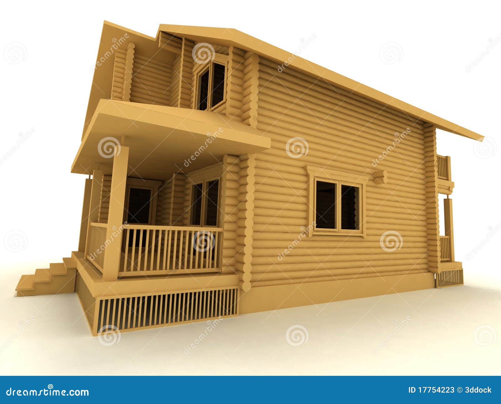 Wooden house stock illustration. Illustration of frame - 17754223