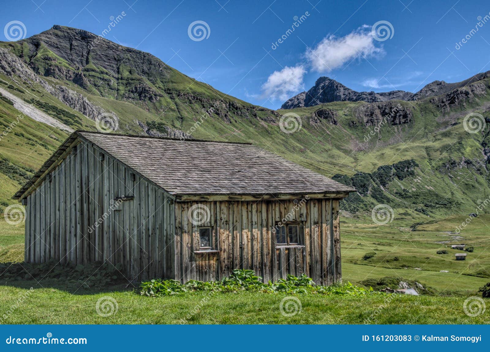 Wooden house in the Alps stock image. Image of house - 161203083