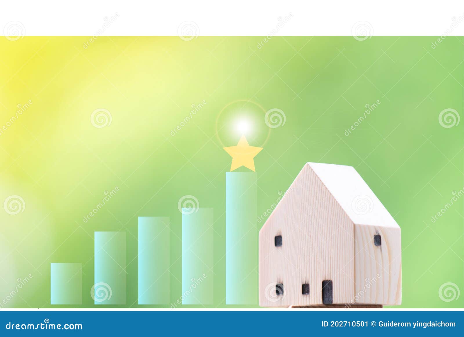 Wooden house with graph stock image. Image of colourful - 202710501