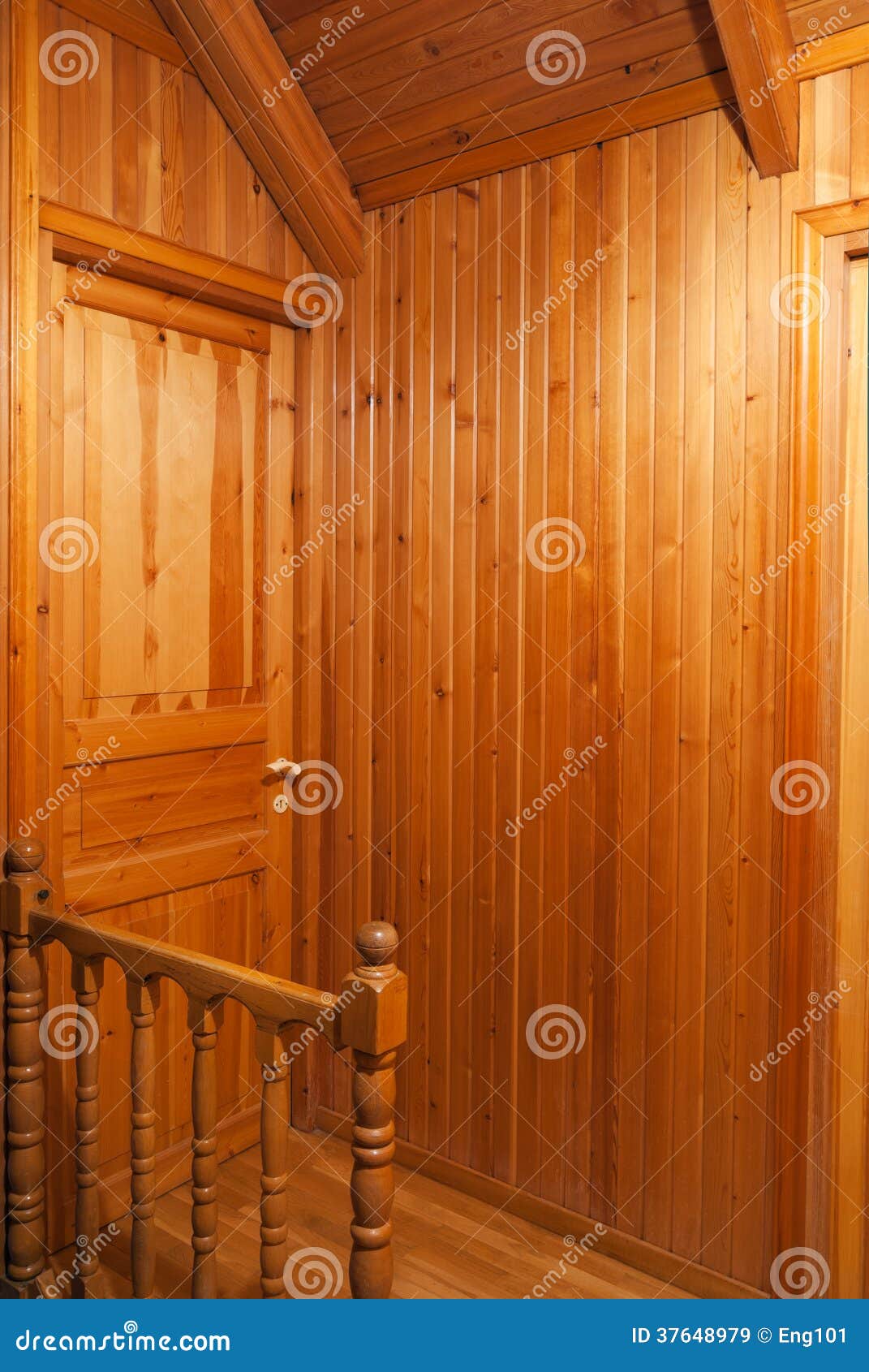 Wooden house interior stock image. Image of home, attic - 37648979