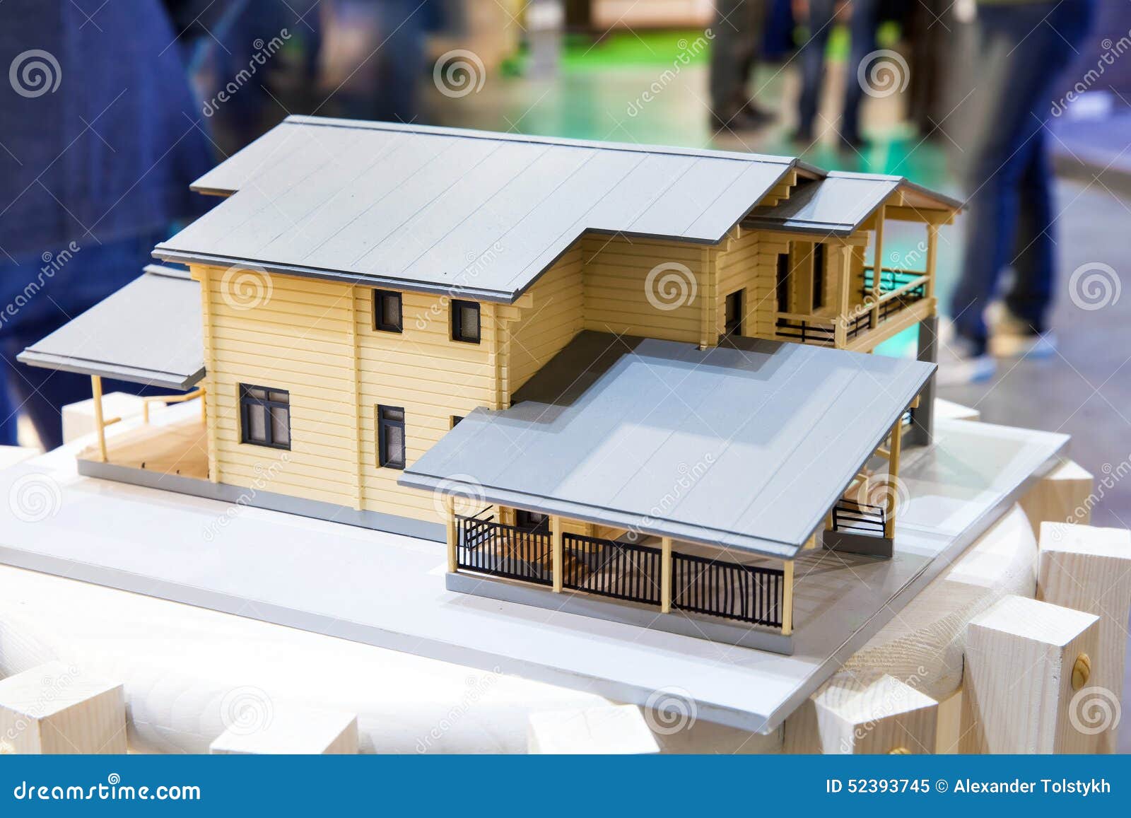 Wooden house model stock image. Image of construction - 52393745