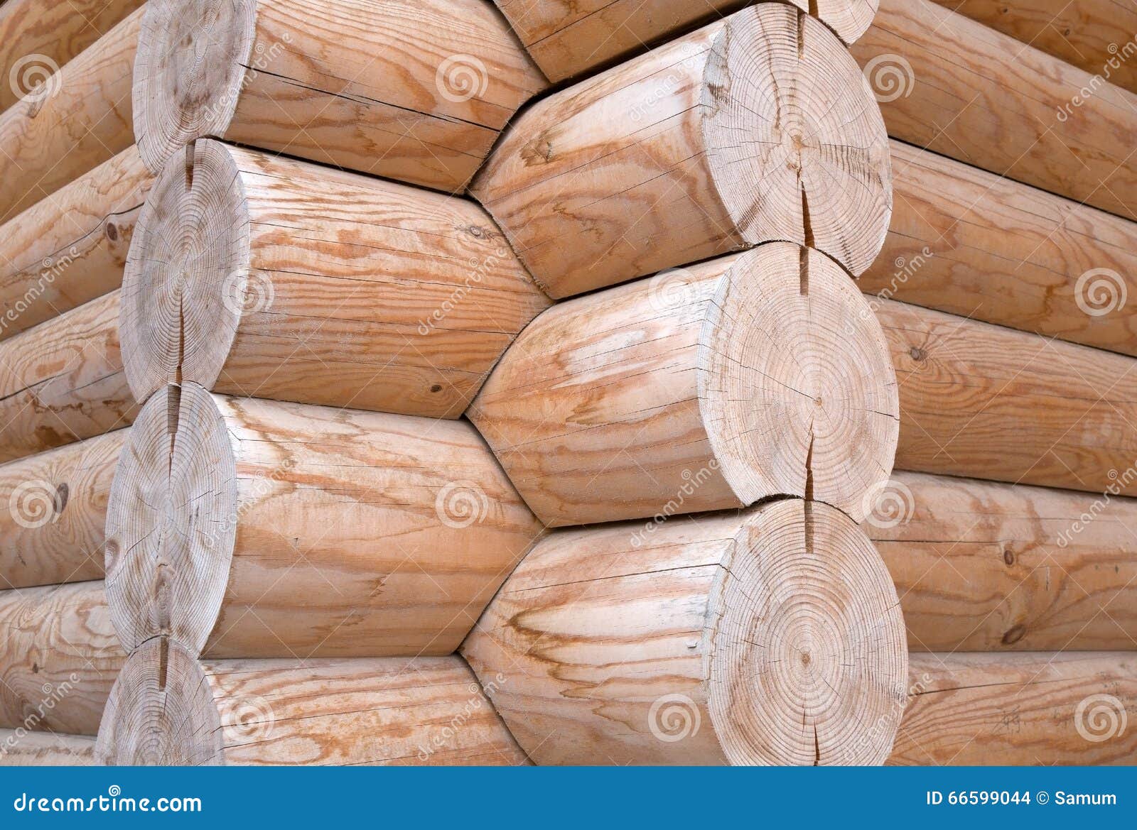 Wooden house wall stock photo. Image of closeup, carpentry - 66599044