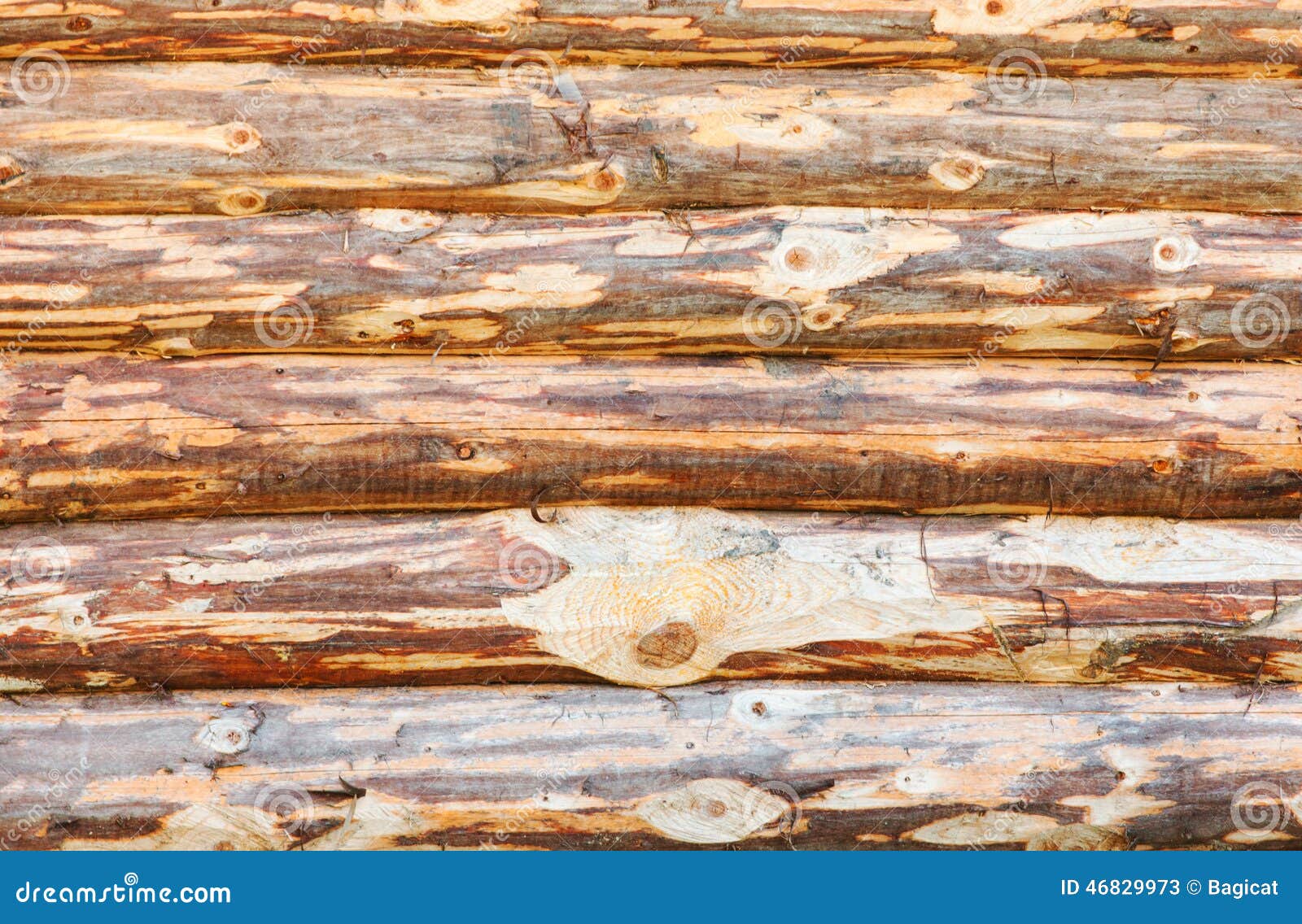 Wooden Houses from Multiple Logs for Home Stock Image - Image of ...