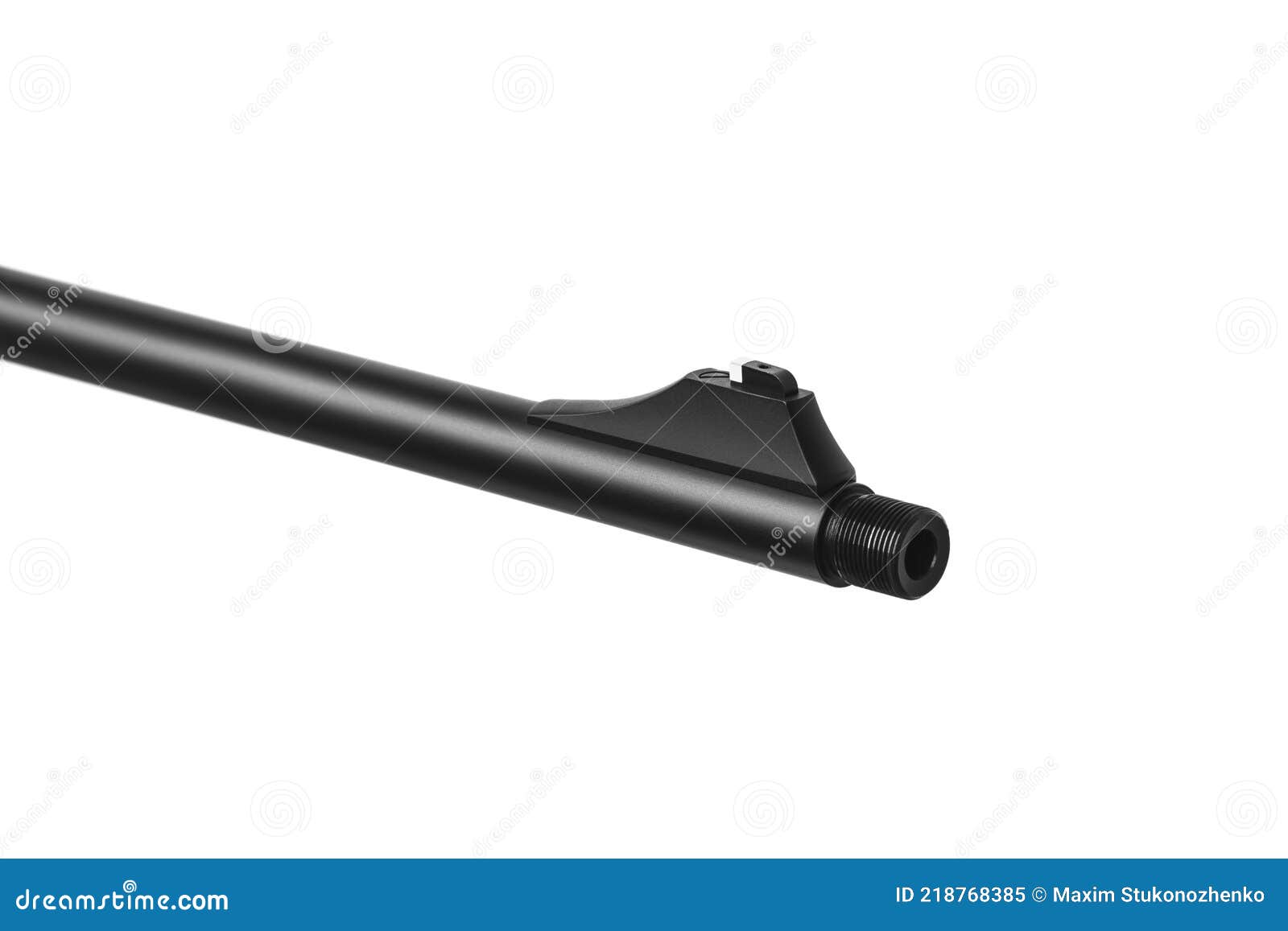 Wooden Hunting Rifle Isolated on White Stock Image - Image of shooting ...