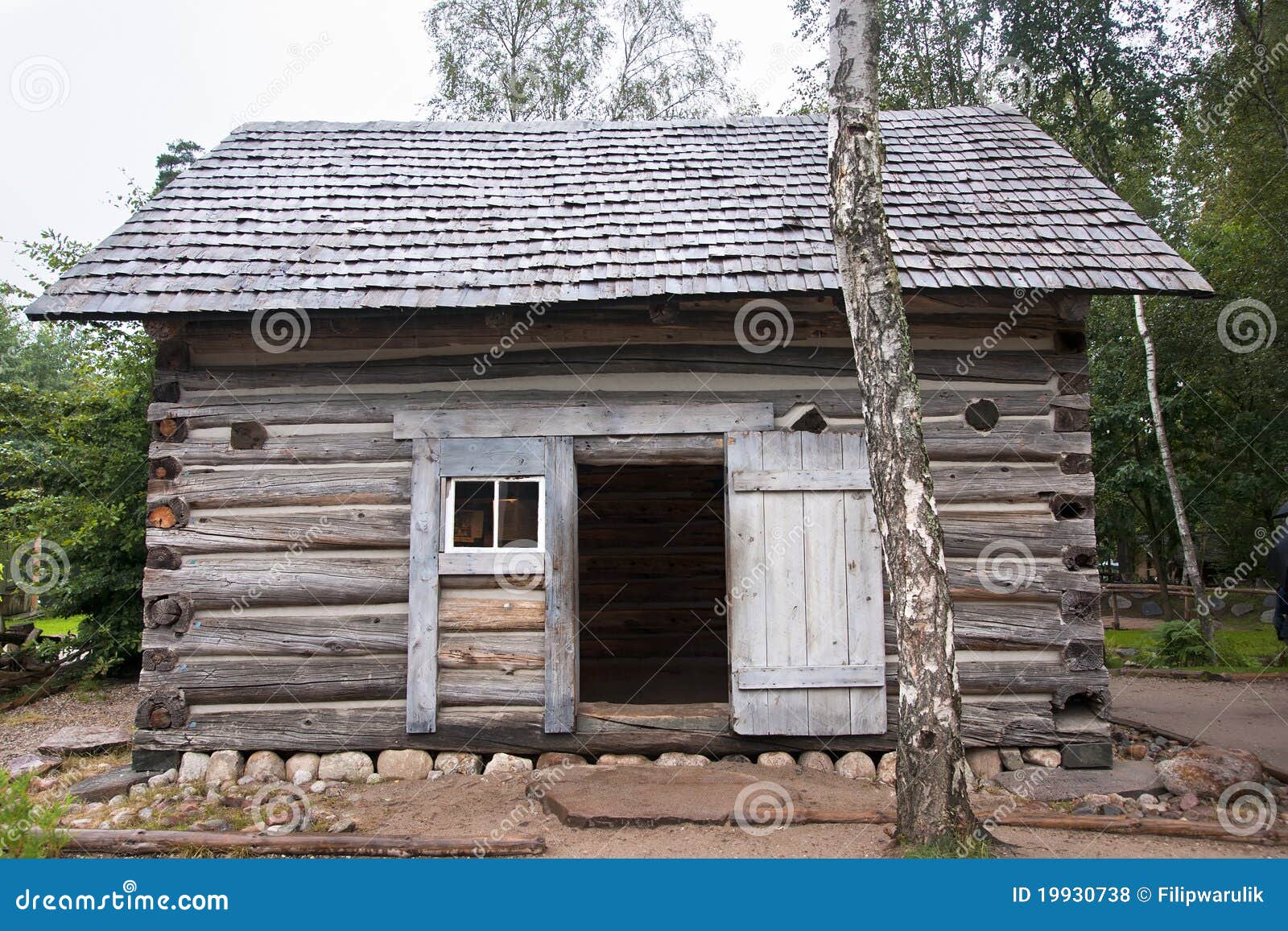 Wooden hut stock photo. Image of green, house, forest - 19930738