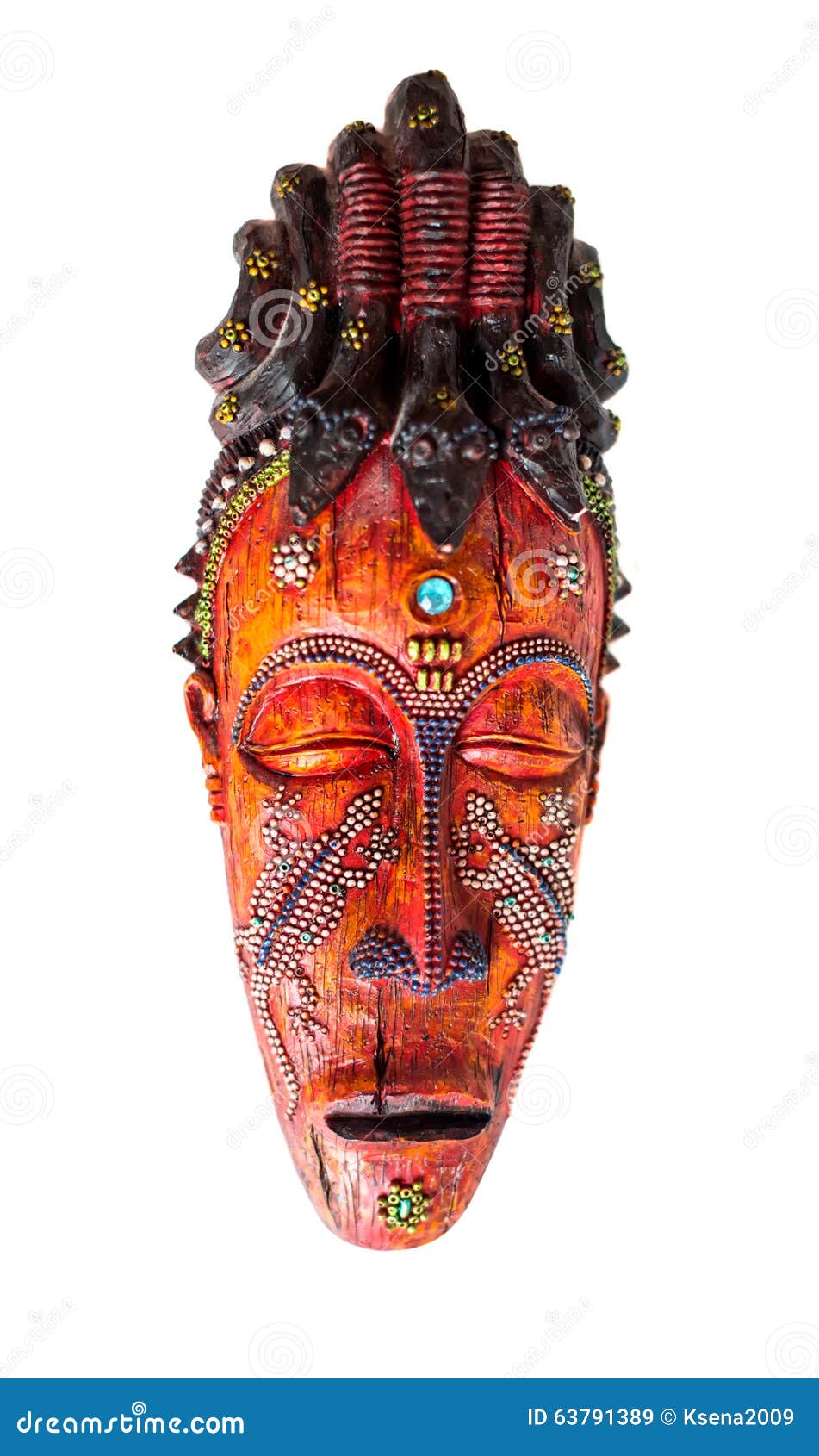 Wooden idol mask stock image. Image of abstract, australia - 63791389