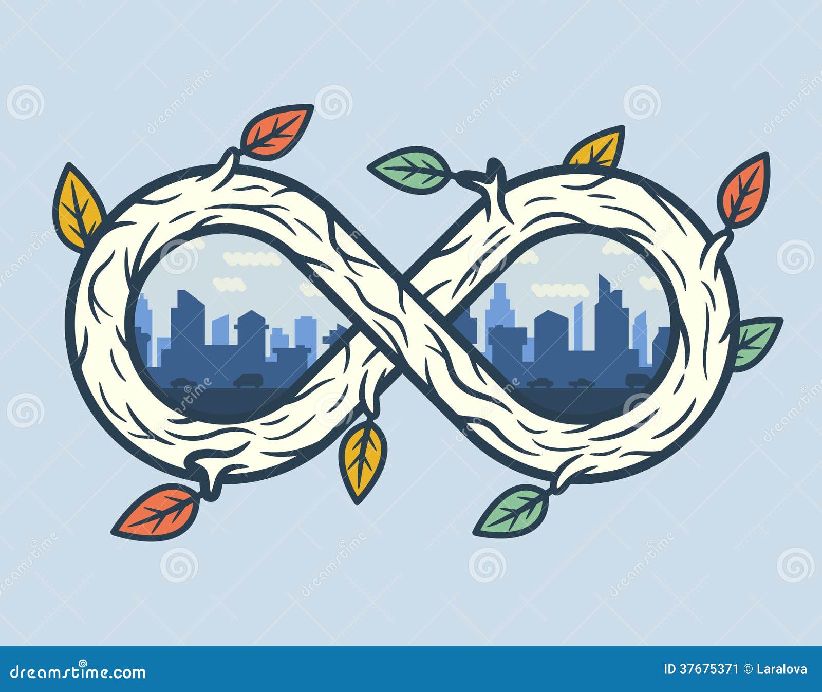 Infinity Shape Logo, Three OOO Letters Connection, Thin Parallel ...