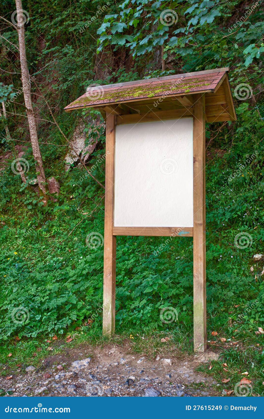 Wooden information panel stock image. Image of empty - 27615249