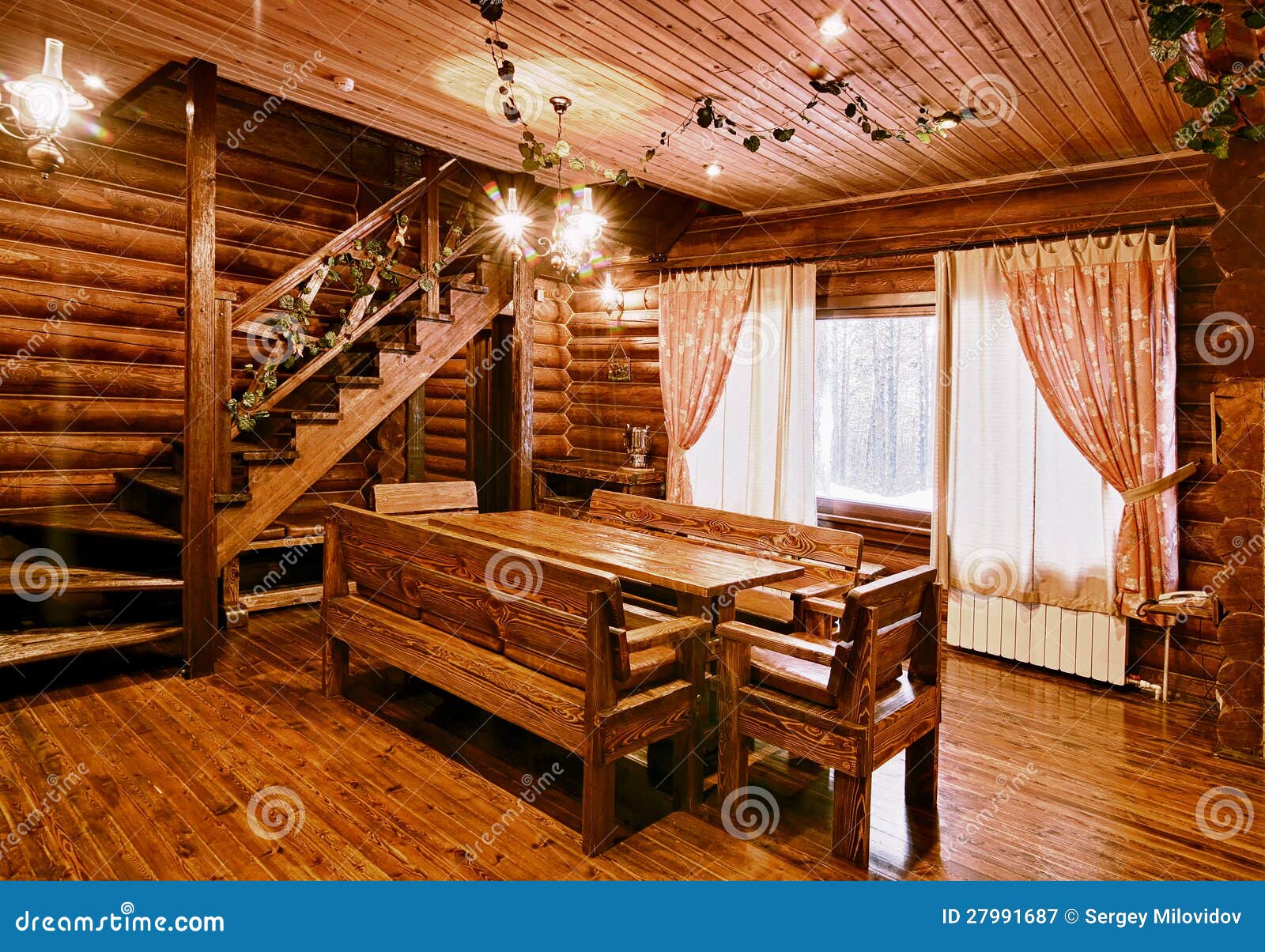 Wooden interior stock image. Image of inside, room, cabinet - 27991687