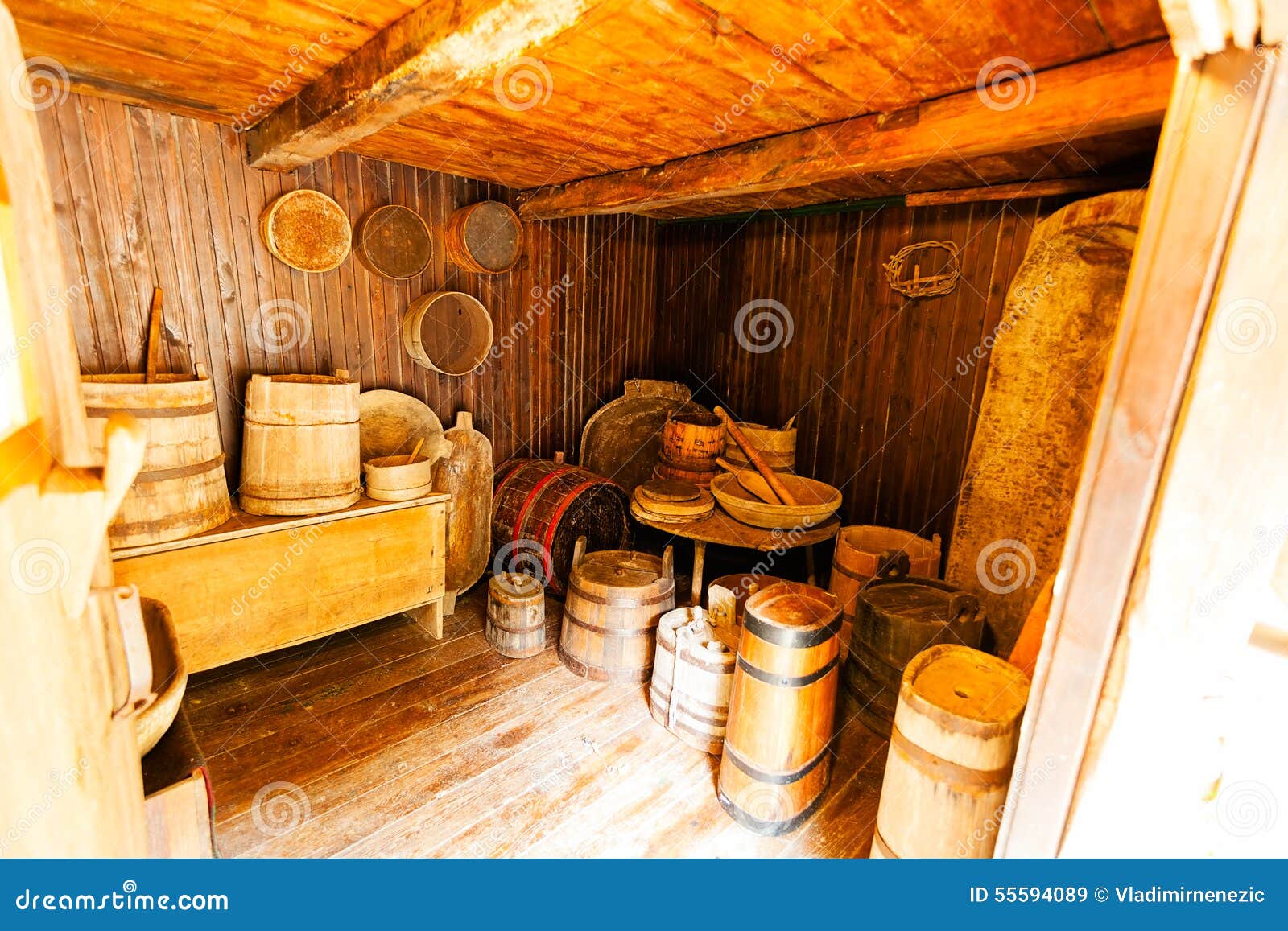 Wooden Interior of an Old House Stock Image - Image of farm, porch ...