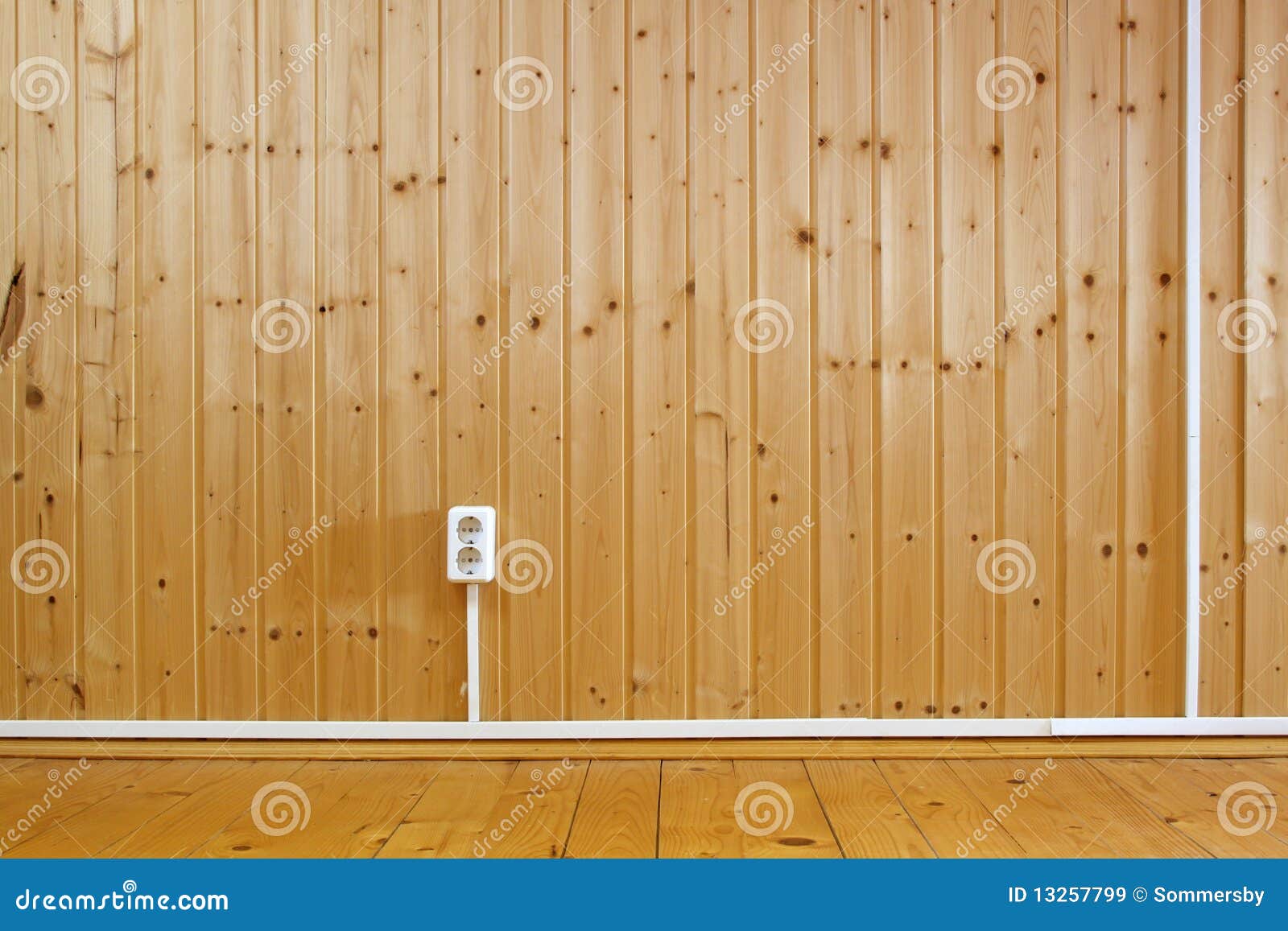 Wooden Interior with Power Outlet Stock Image - Image of gallery ...