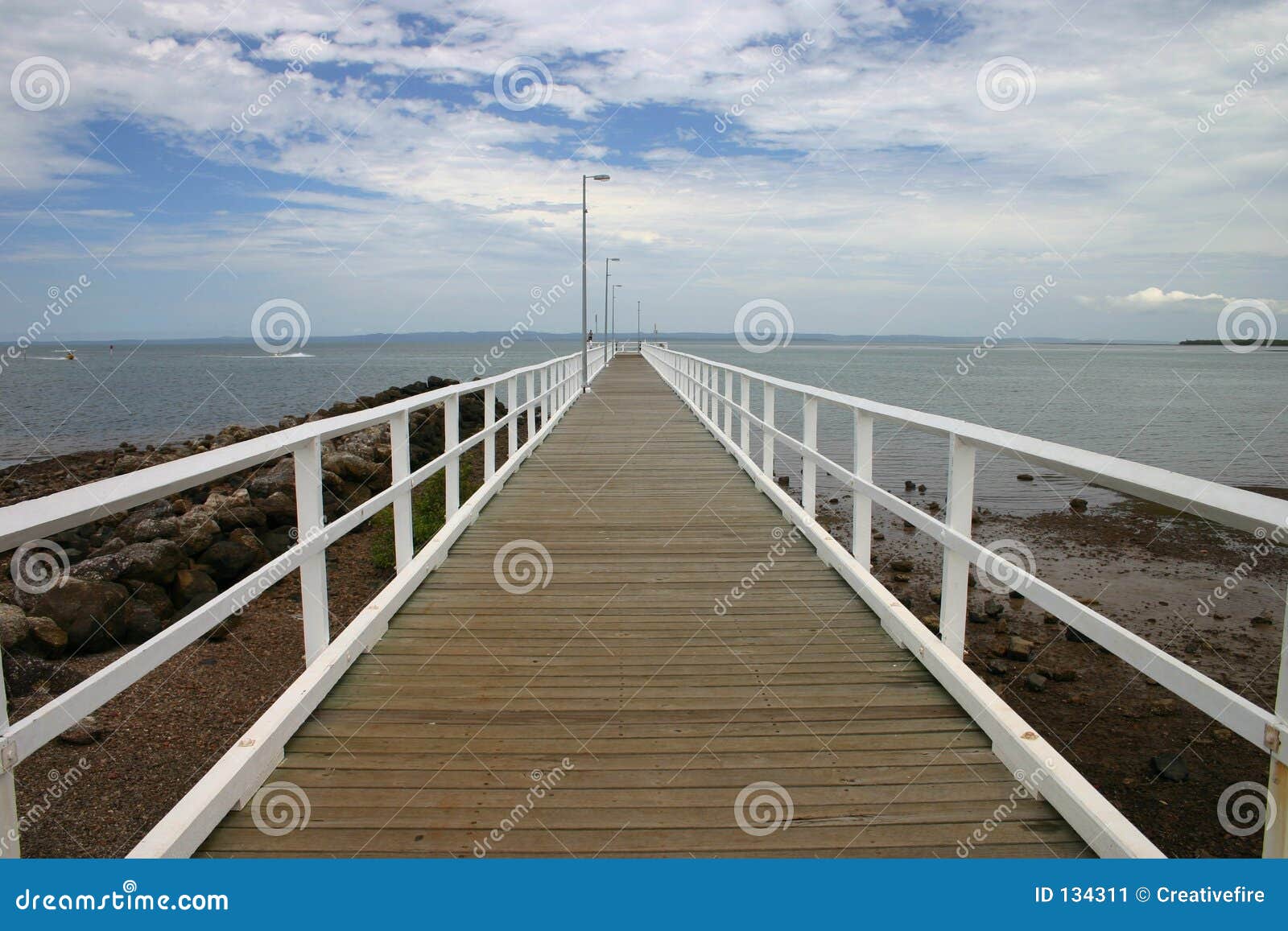 Wooden Jetty stock image. Image of white, jetty, pier, boats - 134311
