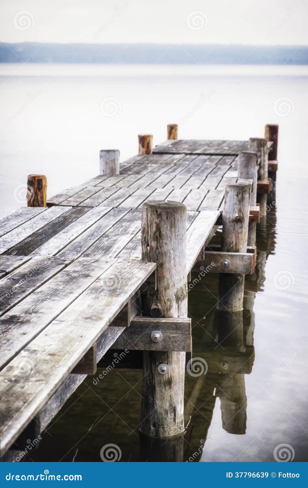 Wooden jetty stock image. Image of obsolete, single, horizon - 37796639