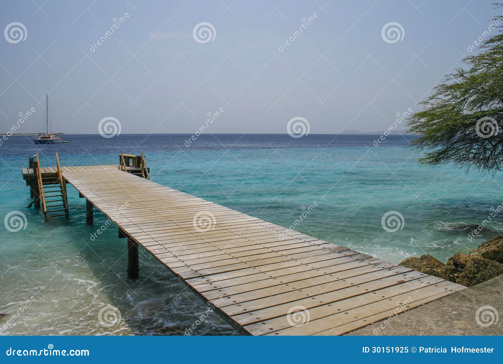 Wooden jetty stock image. Image of suntan, jetty, turquoise - 30151925