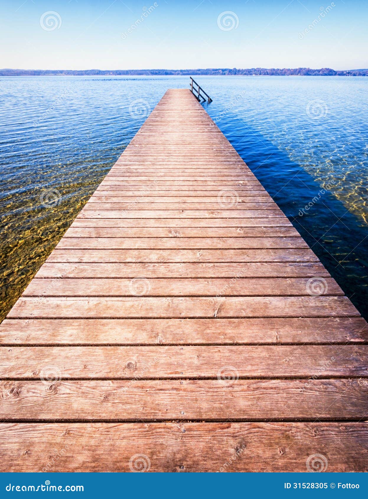 Wooden jetty stock image. Image of clear, blue, single - 31528305