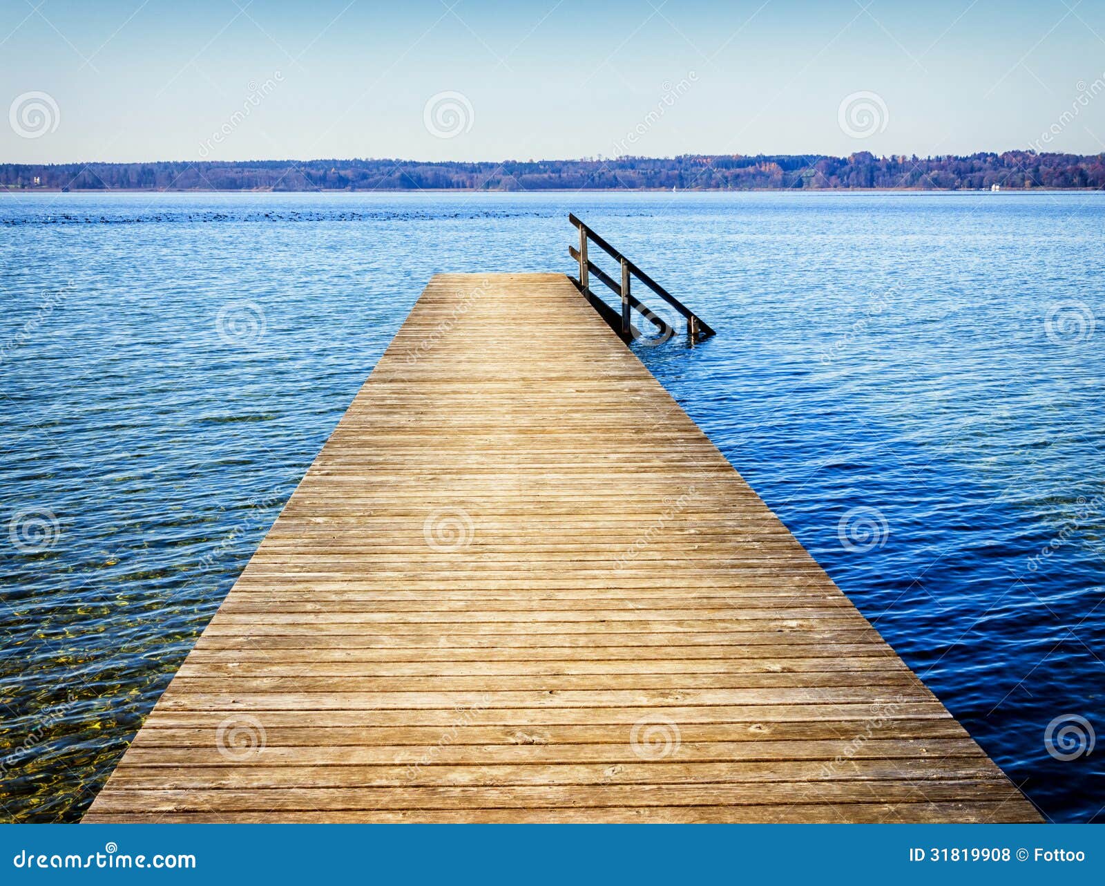 Wooden jetty stock photo. Image of full, lake, tranquil - 31819908