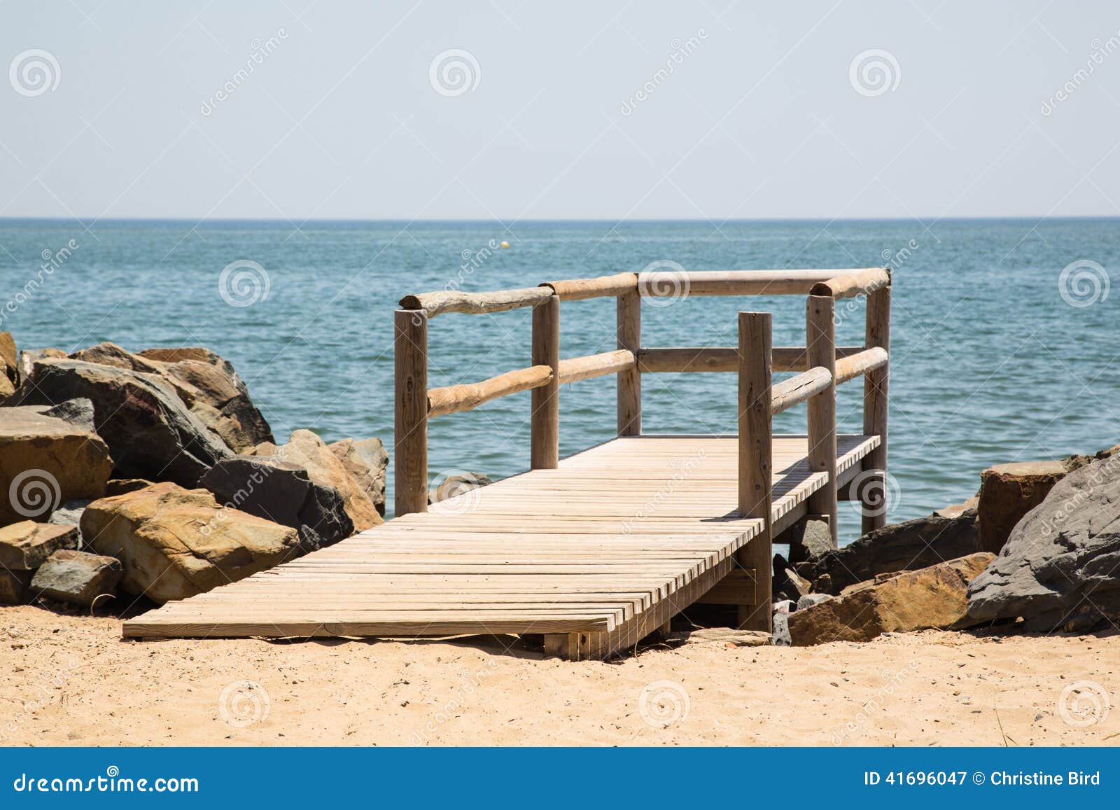 Wooden Jetty at the Seaside Stock Image - Image of sand, wooden: 41696047