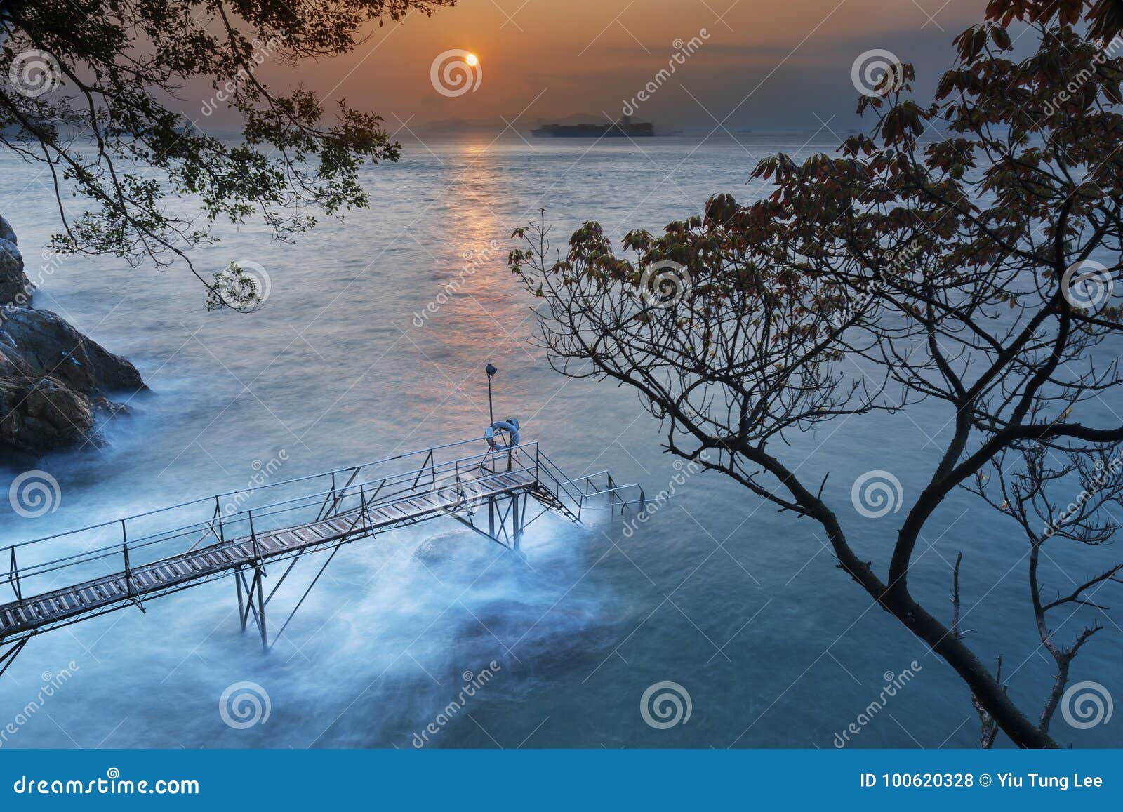 Sunset stock photo. Image of daybreak, moodscape, mood - 100620328