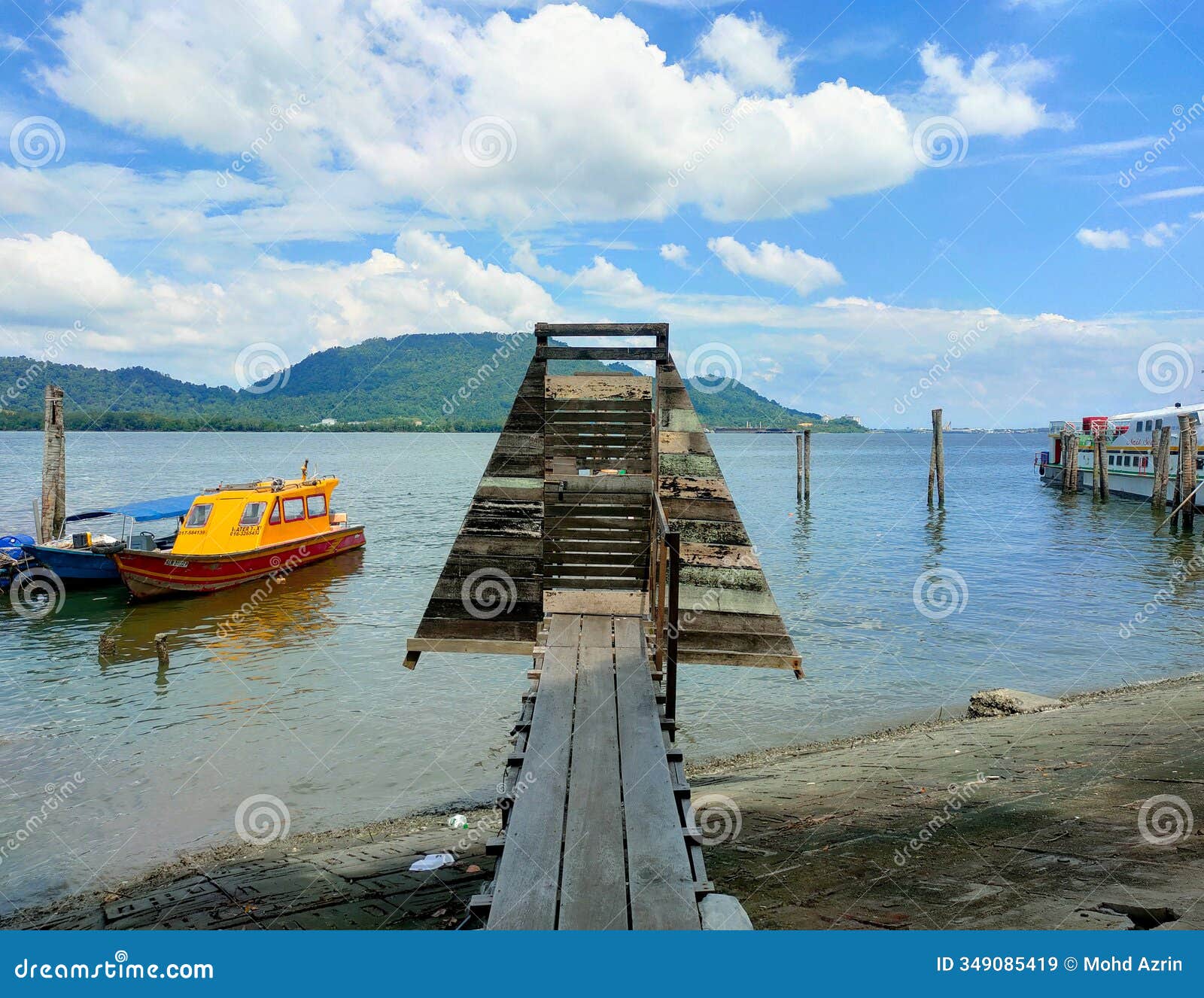 A Wooden Jetty Whose Passage Has Been Locked so that Foreigners Do Not ...