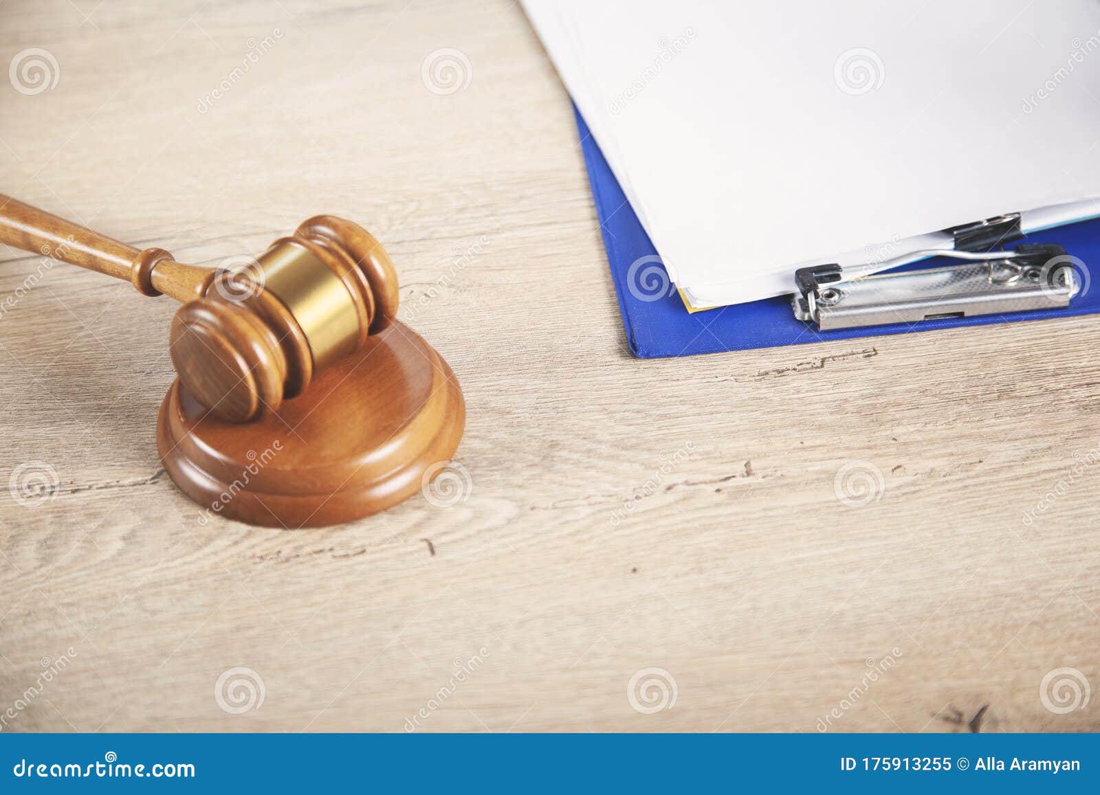 Wooden judge with document stock image. Image of paper - 175913255