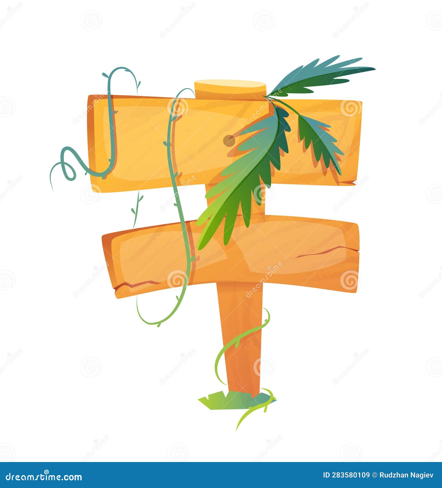 Wooden Jungle Signboard Vector | CartoonDealer.com #283580109 Wooden Jungle Signboard Vector | CartoonDealer.com #283580109