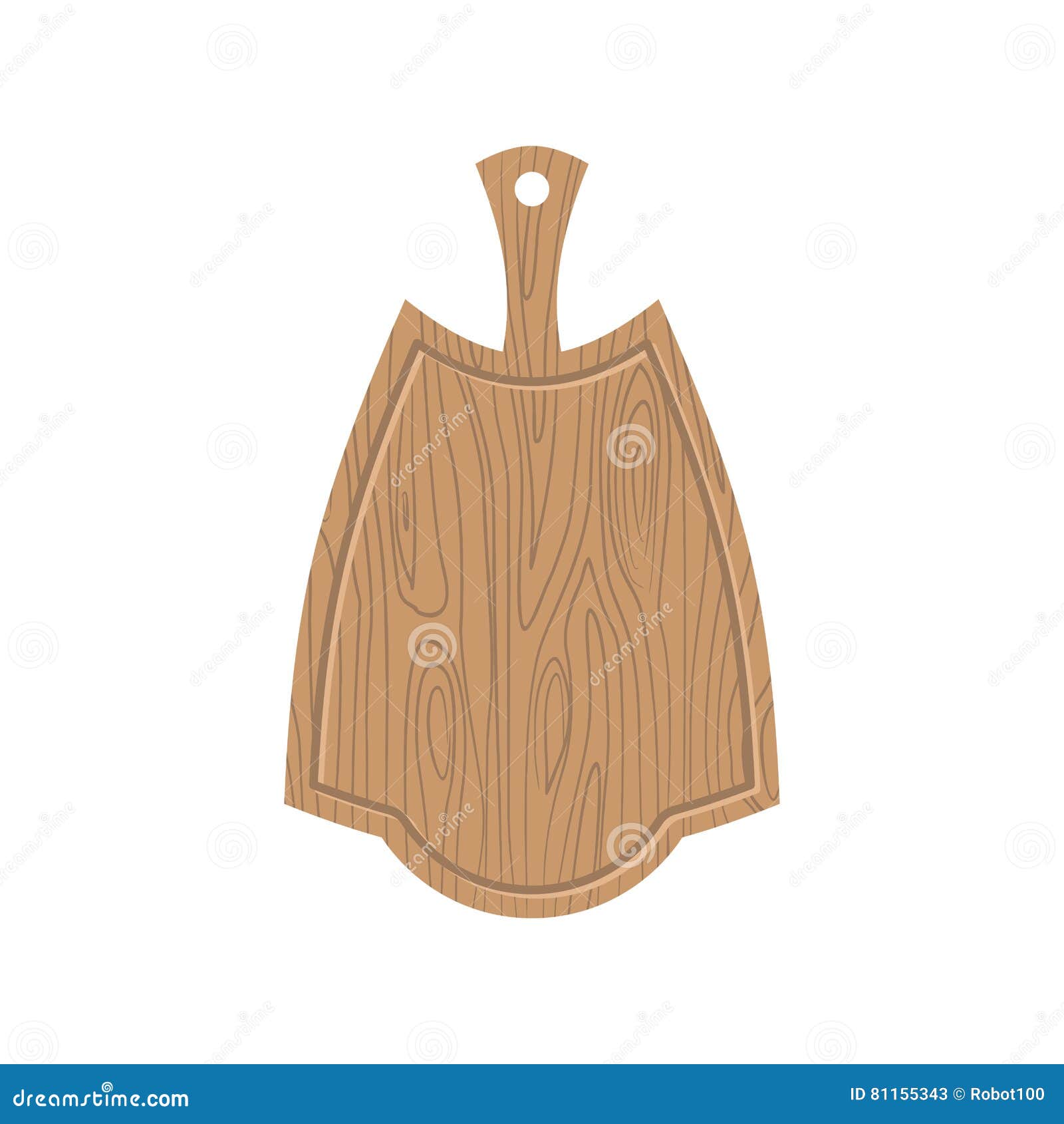 Wooden kitchen board. stock vector. Illustration of cook - 81155343