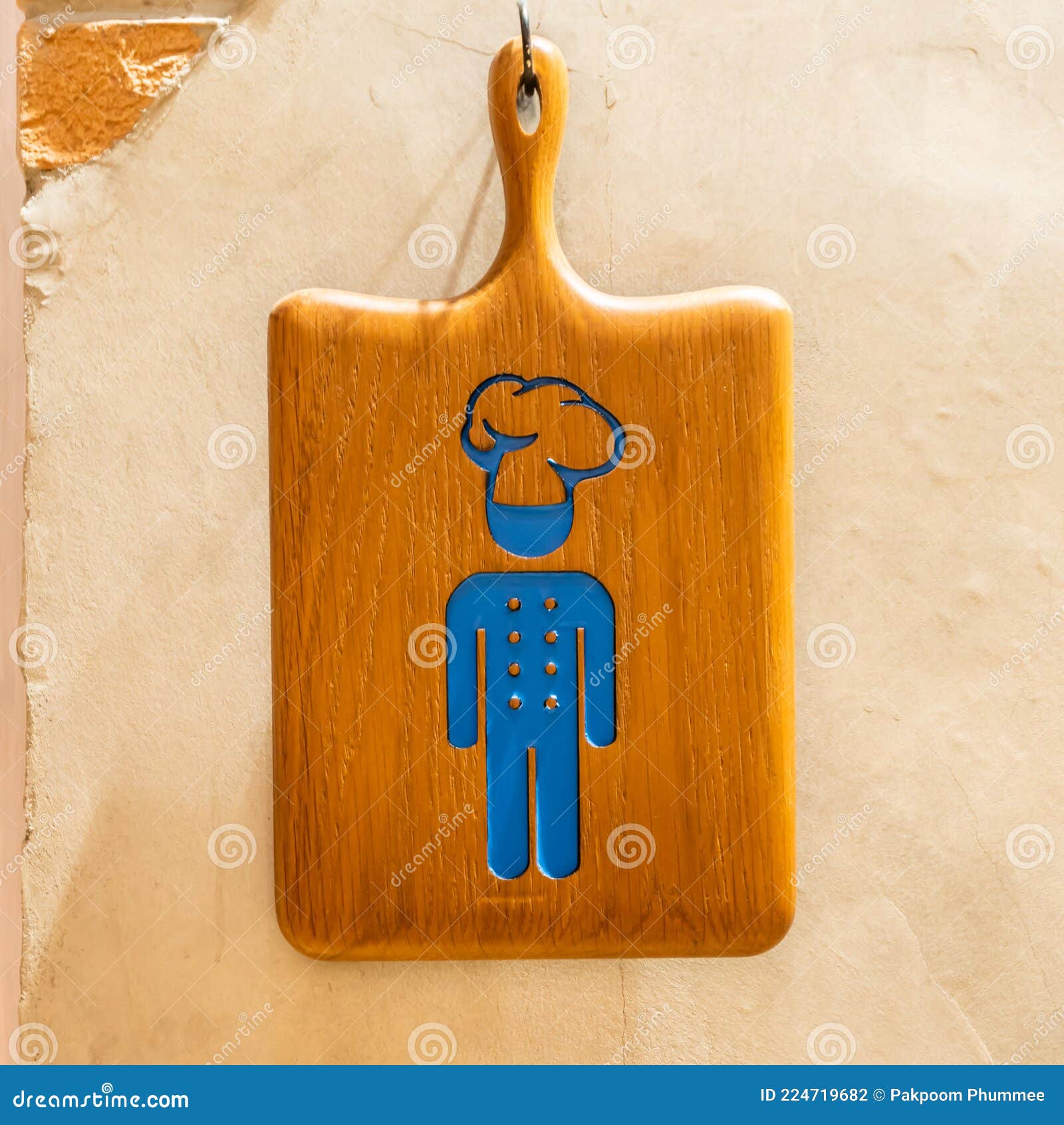 Wooden kitchen sign stock photo. Image of profession - 224719682
