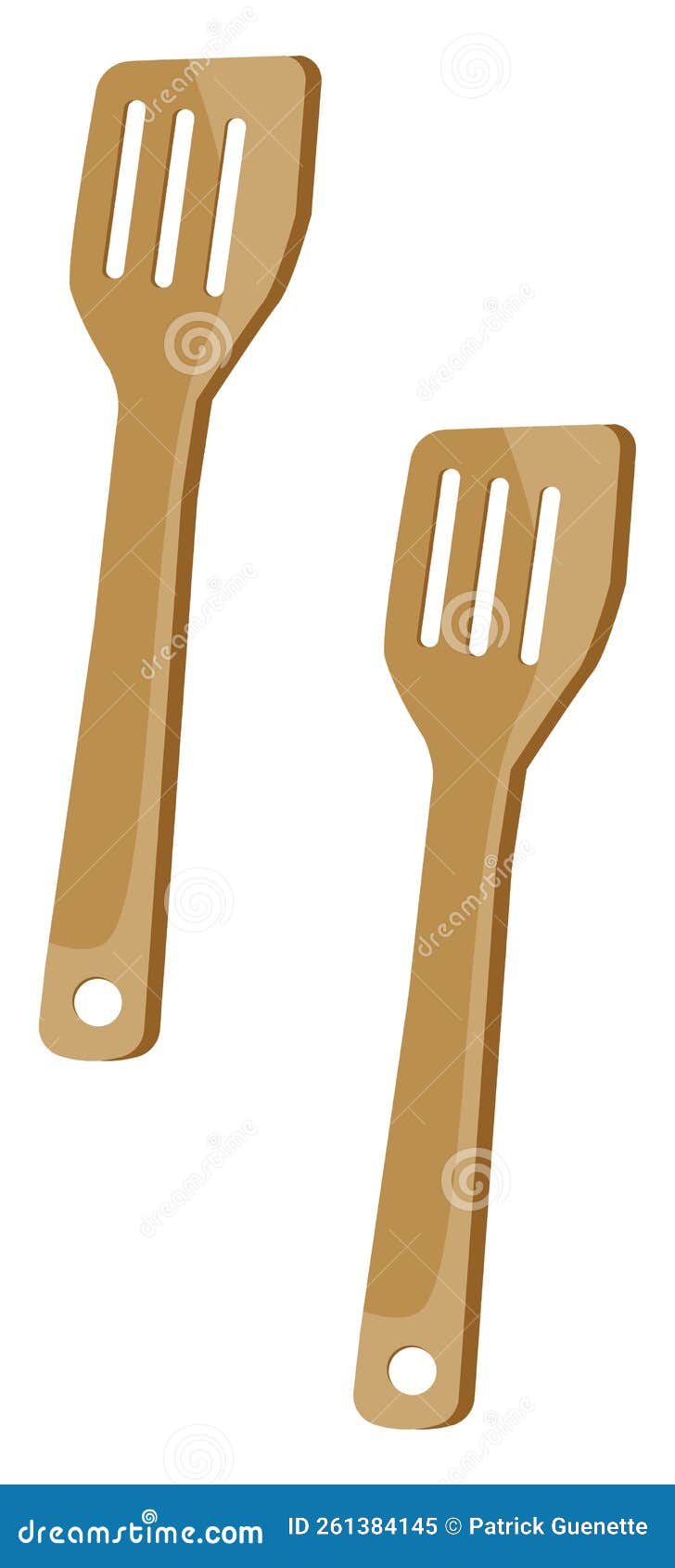 Wooden kitchen spoon, icon stock vector. Illustration of traditional ...