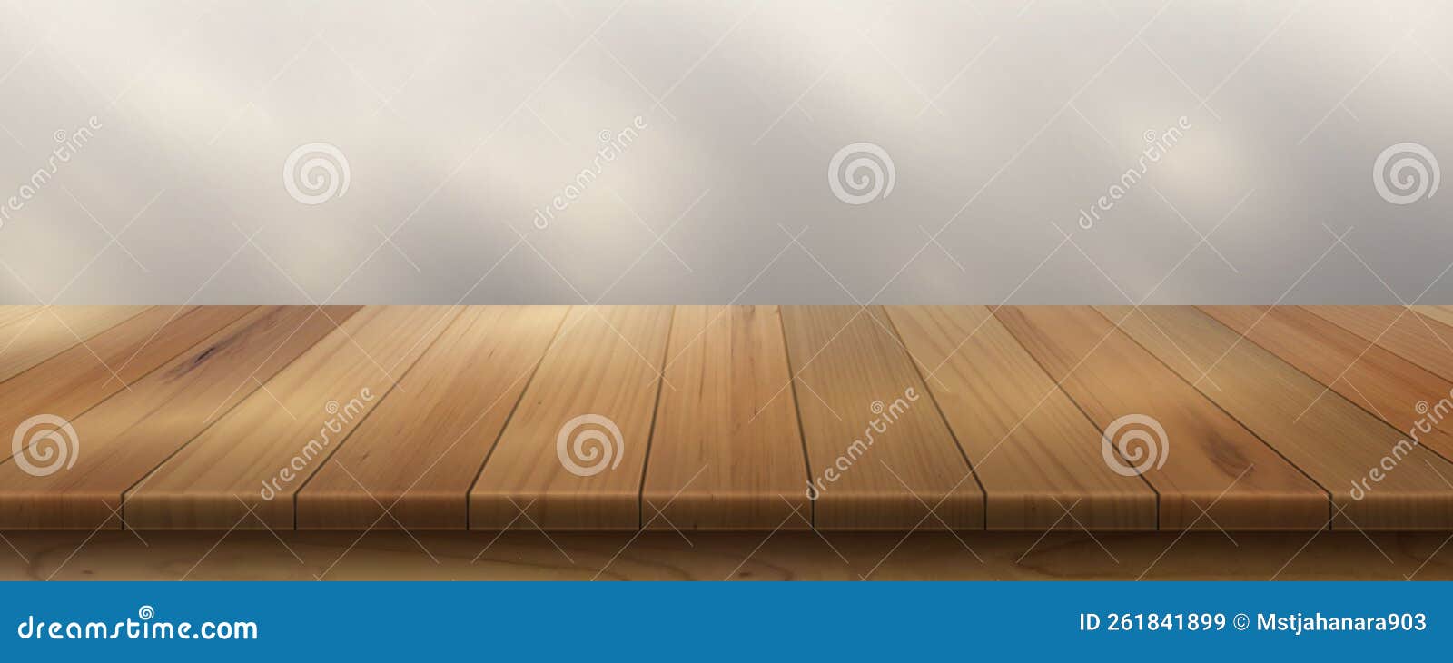 Wooden Kitchen Tabletop with Sunlight, Wood Table Stock Vector ...