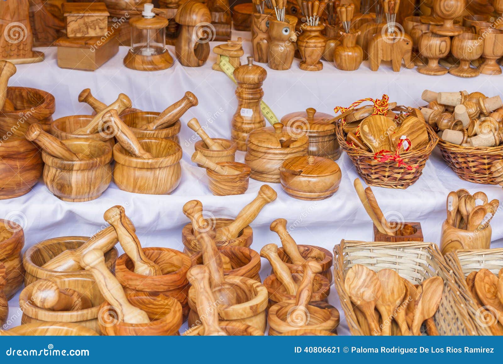 Wooden Kitchenware stock image. Image of basket, kitchenware - 40806621