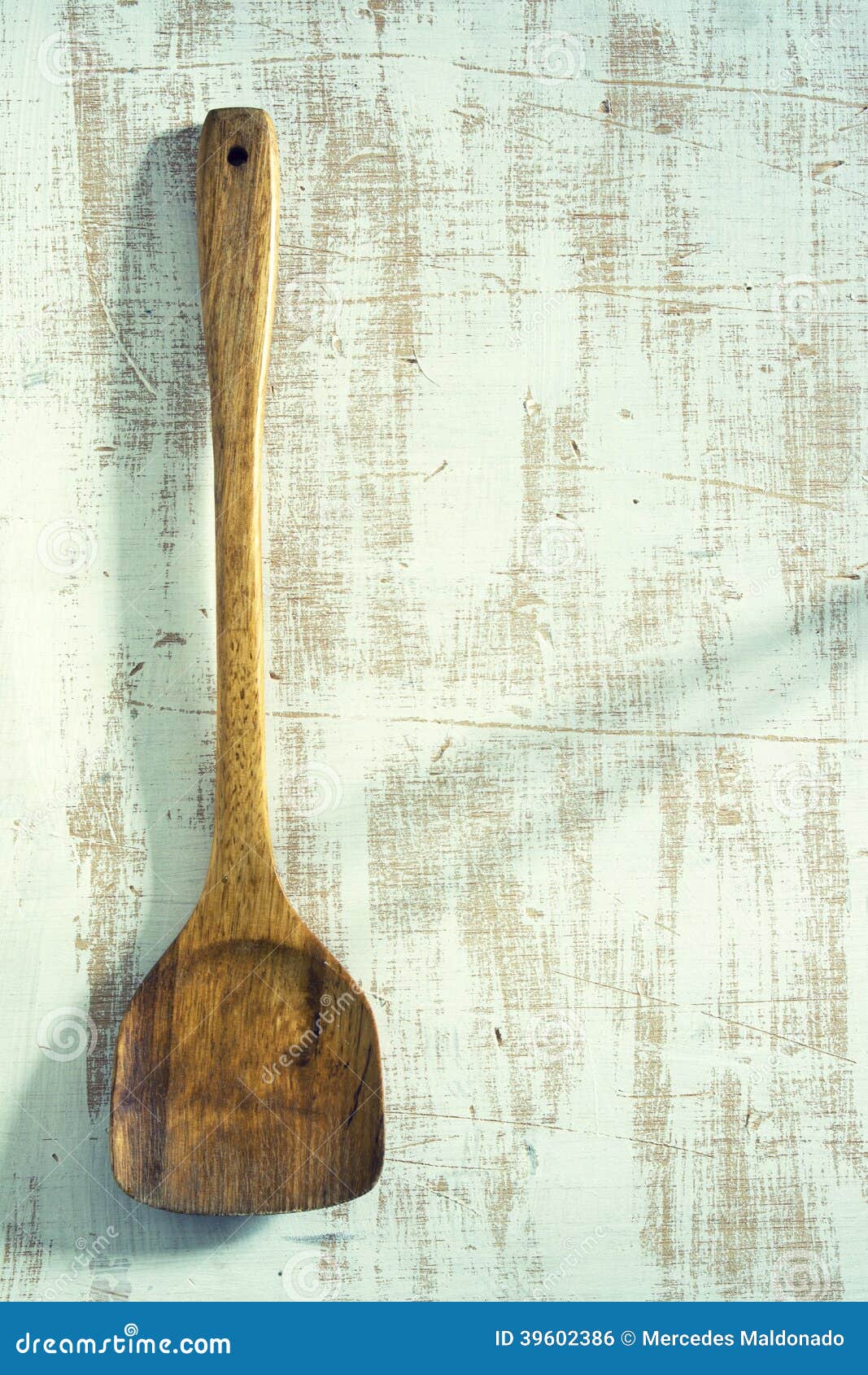 Wooden Kitchenware on Wood Background Stock Photo - Image of dinner ...