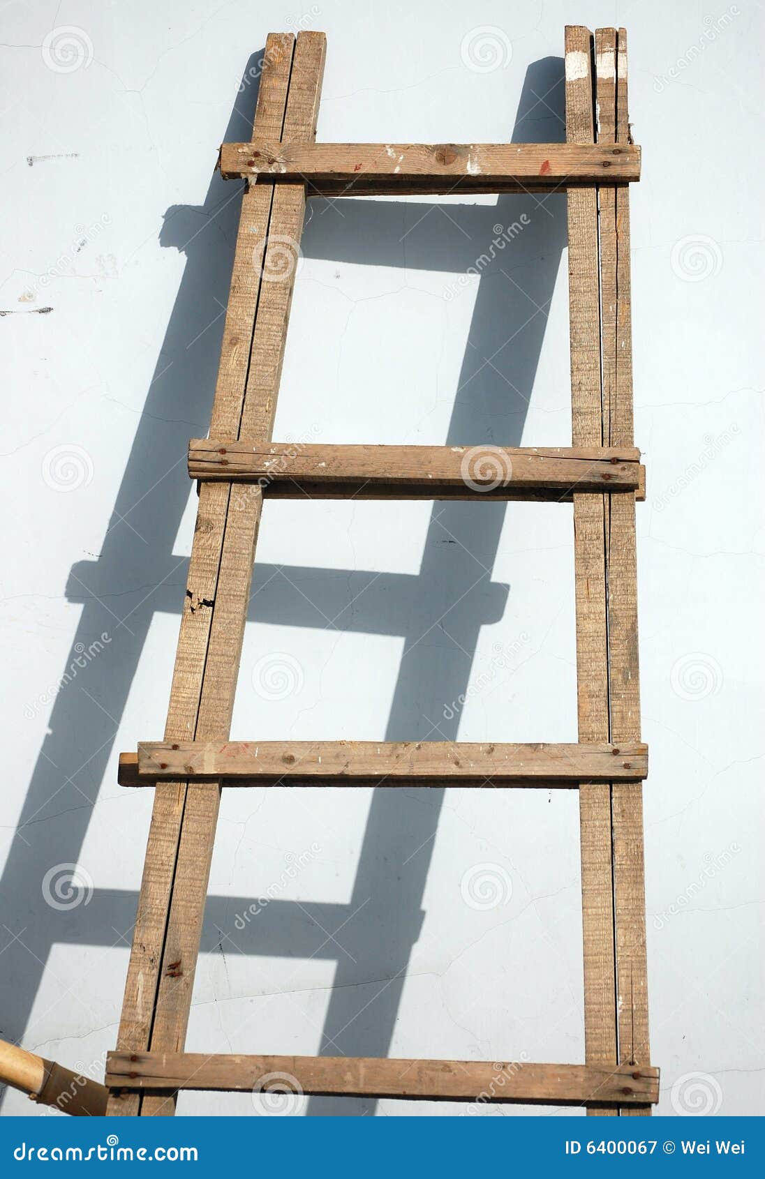 Wooden Ladder and Shadow stock image. Image of shadow - 6400067