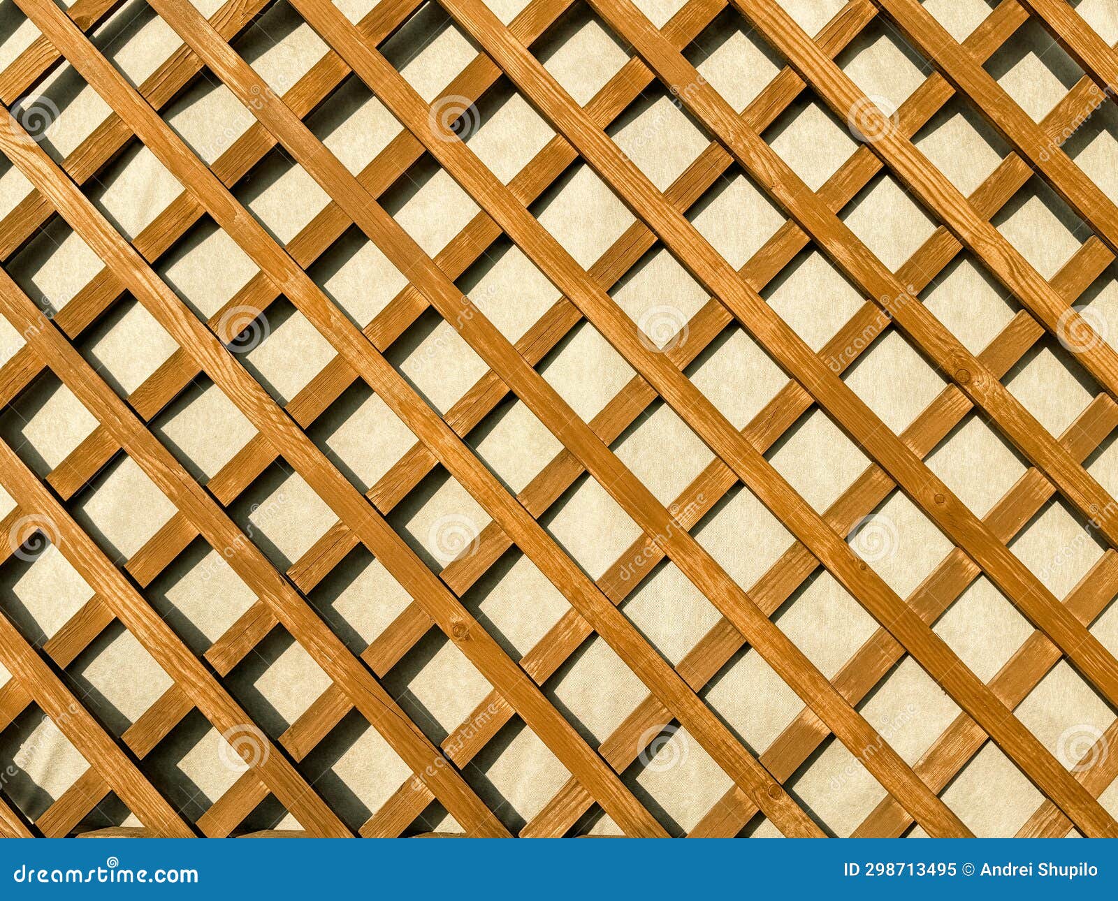 Wooden Lattice on the Wall As an Abstract Background. Texture Stock ...