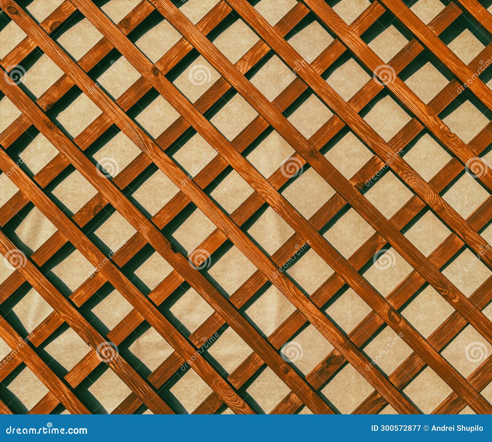 Wooden Lattice on the Wall As an Abstract Background. Texture Stock ...