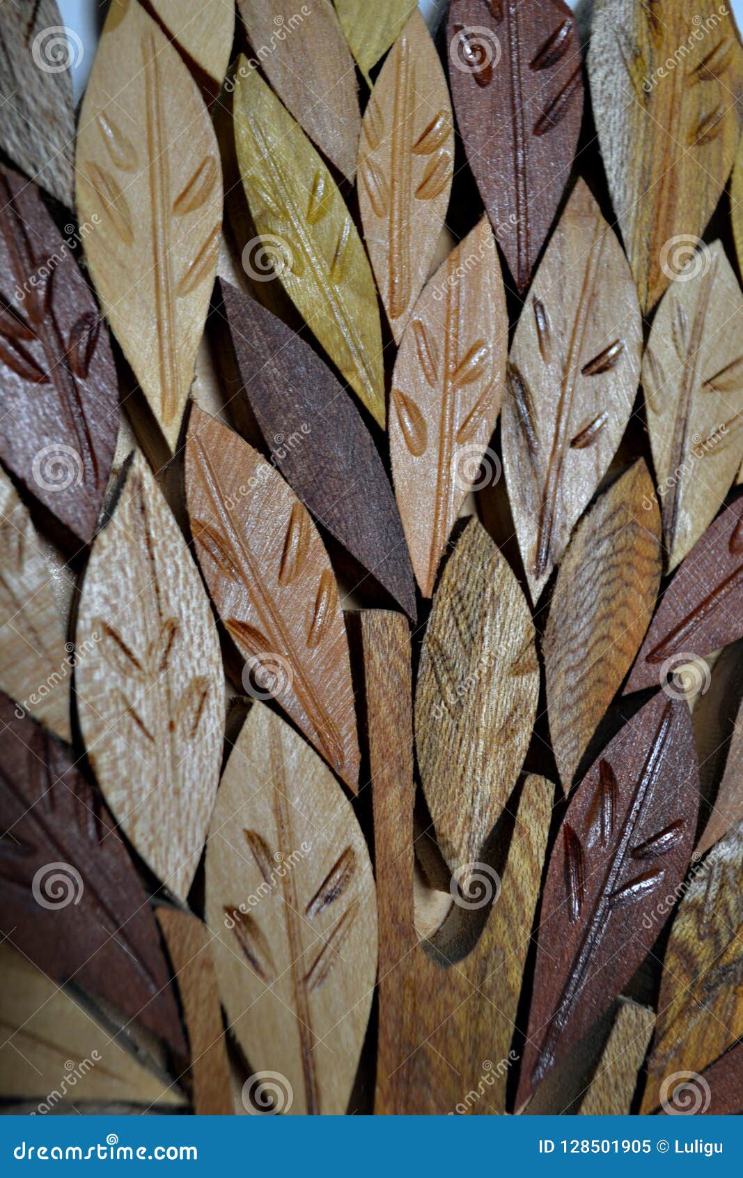 Wooden Leaves Background stock image. Image of tree - 128501905