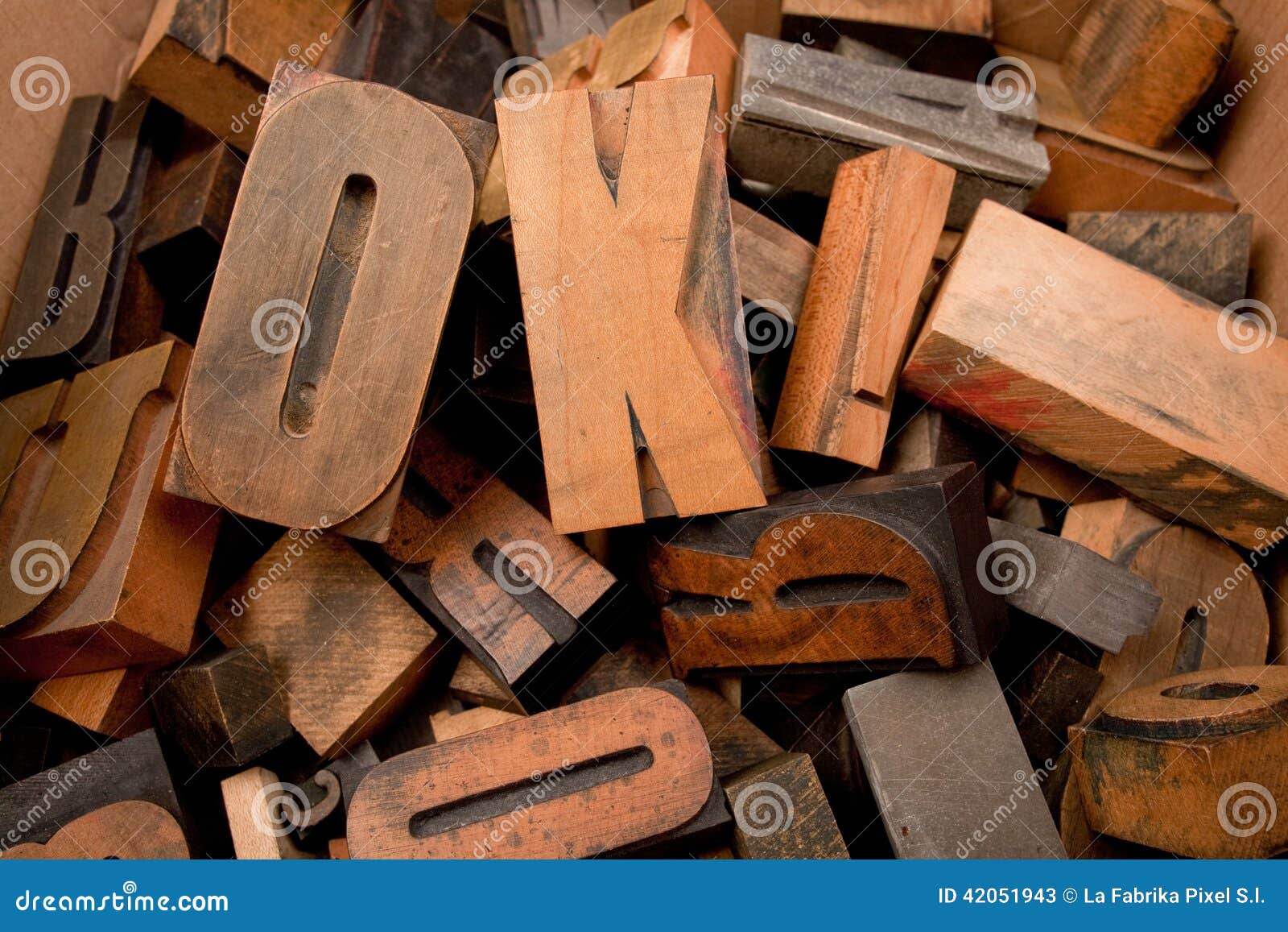 Wooden letters in a box stock image. Image of fashioned - 42051943