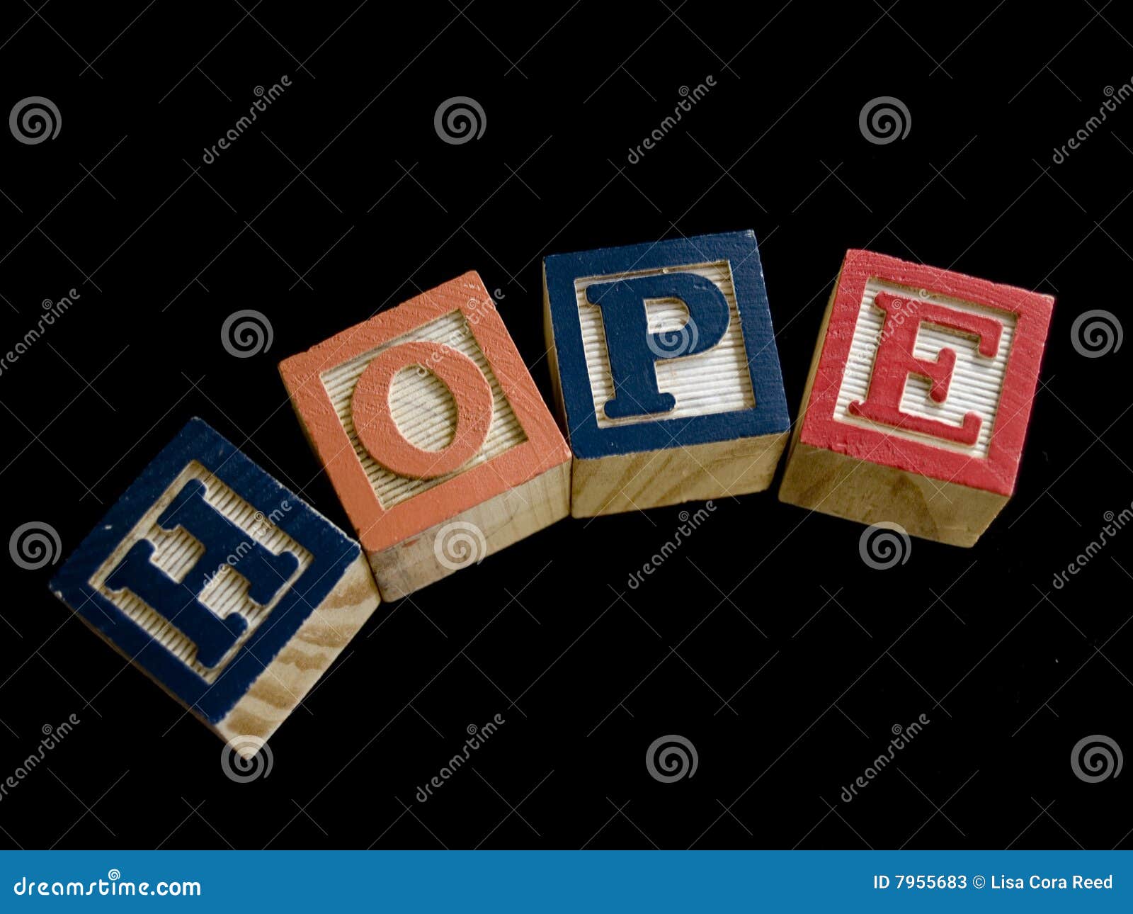 Wooden Letters Spelling Hope Stock Image - Image of details, language ...