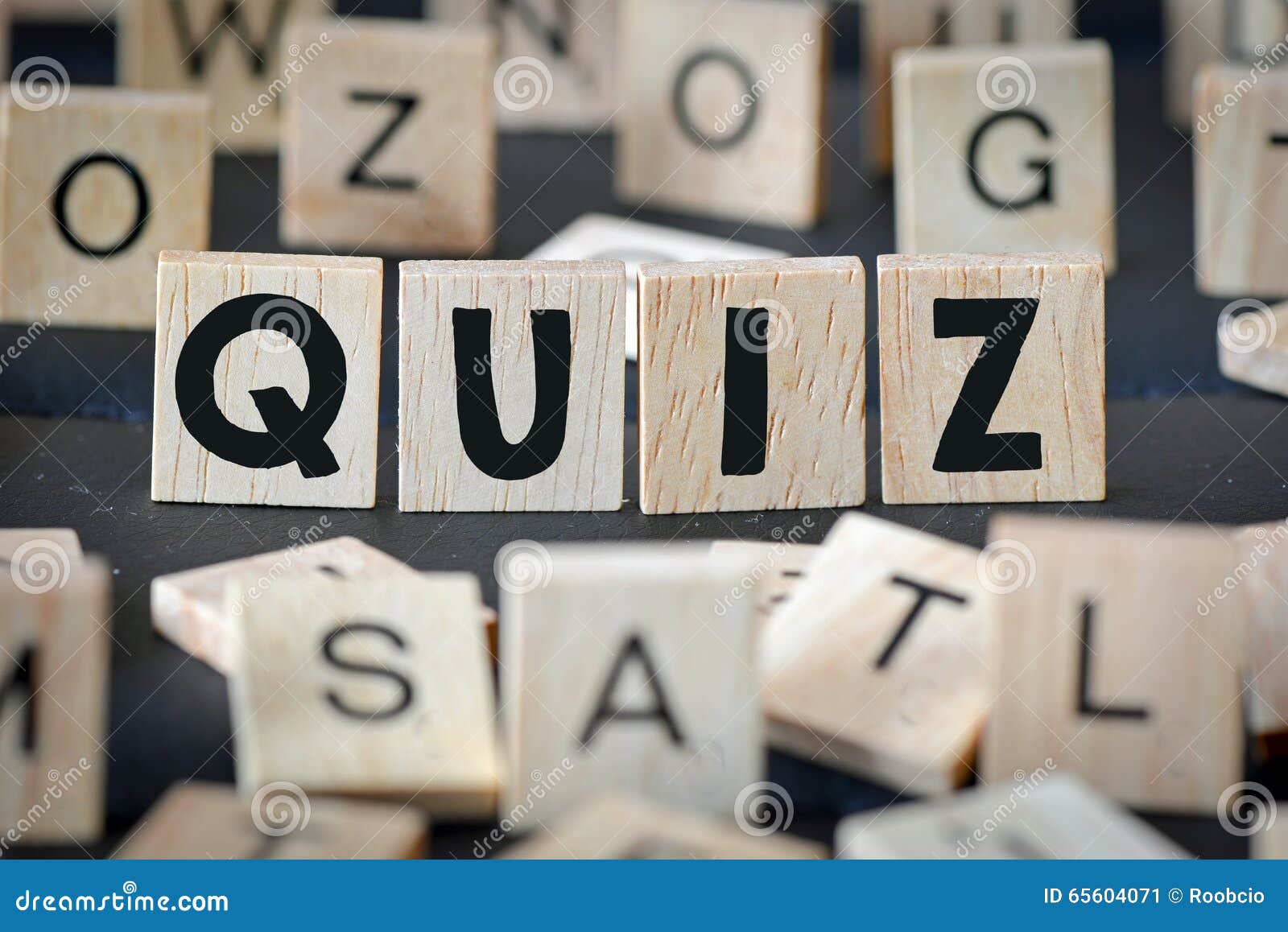 Wooden Letters Spelling Quiz Stock Image - Image of characters, message ...