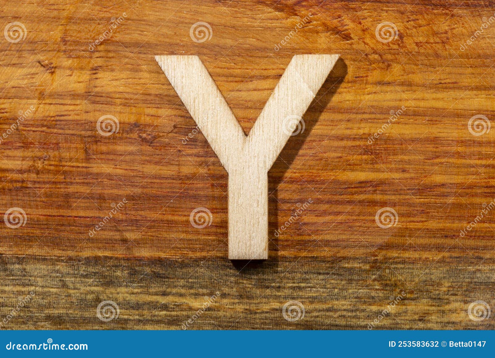 Wooden Letters Y on Wooden Background, Top View Stock Photo - Image of ...