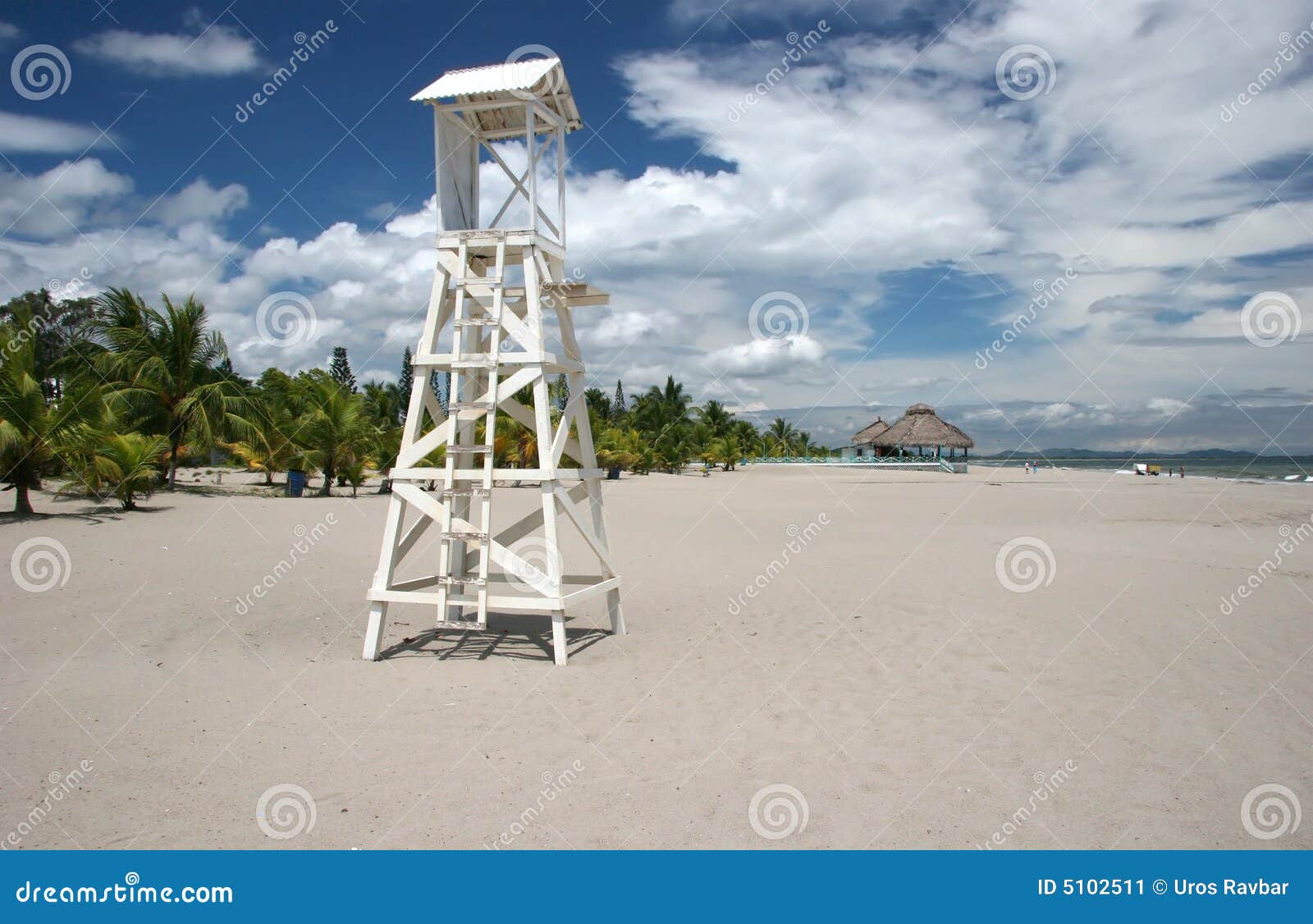 Wooden lifeguard tower stock image. Image of beauty, calm - 5102511