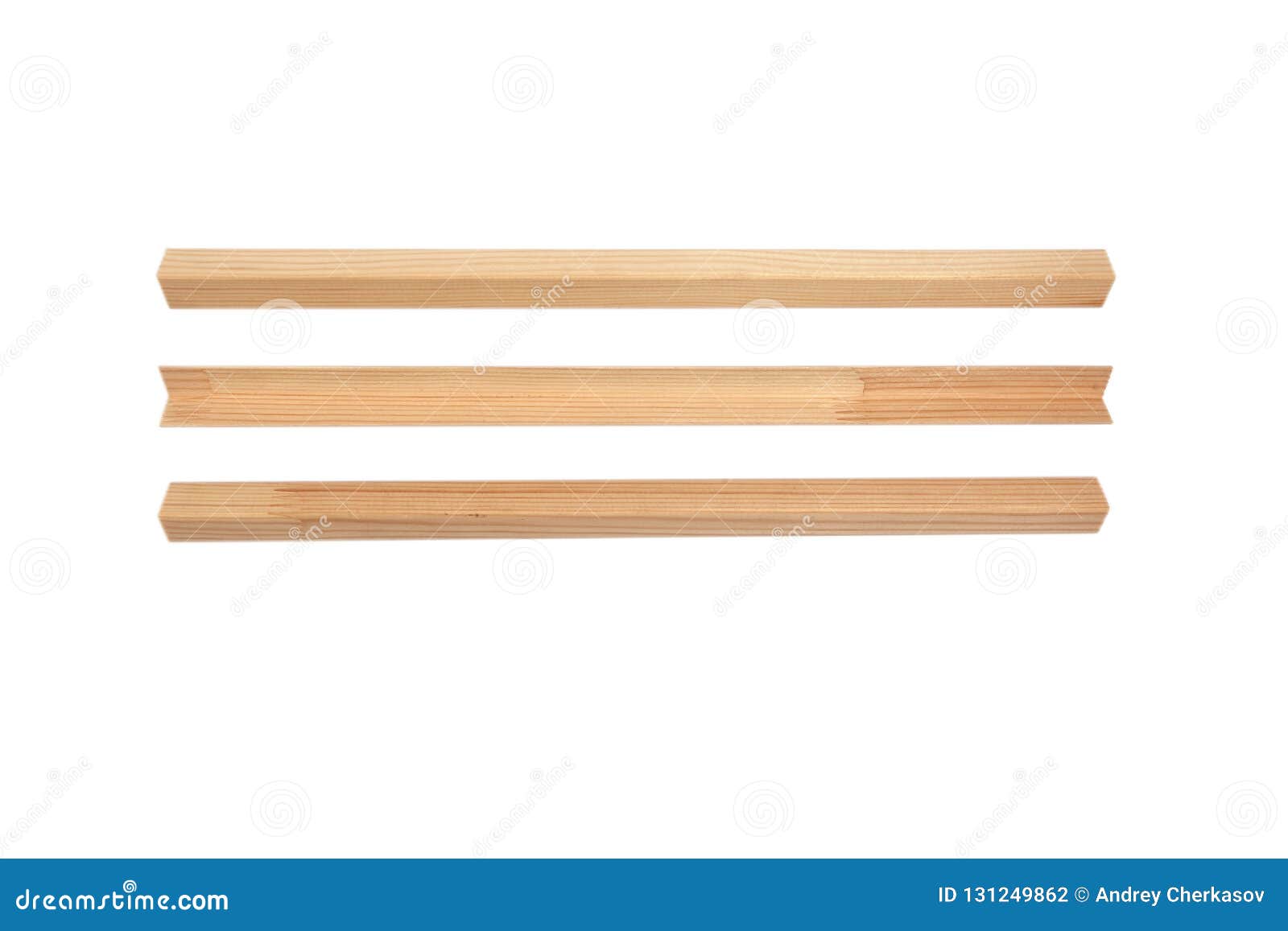 Wooden Lining Isolated on White Stock Photo - Image of industrial ...