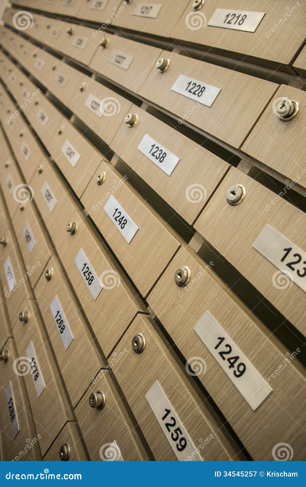 Wooden locker stock image. Image of delivery, wooden - 34545257