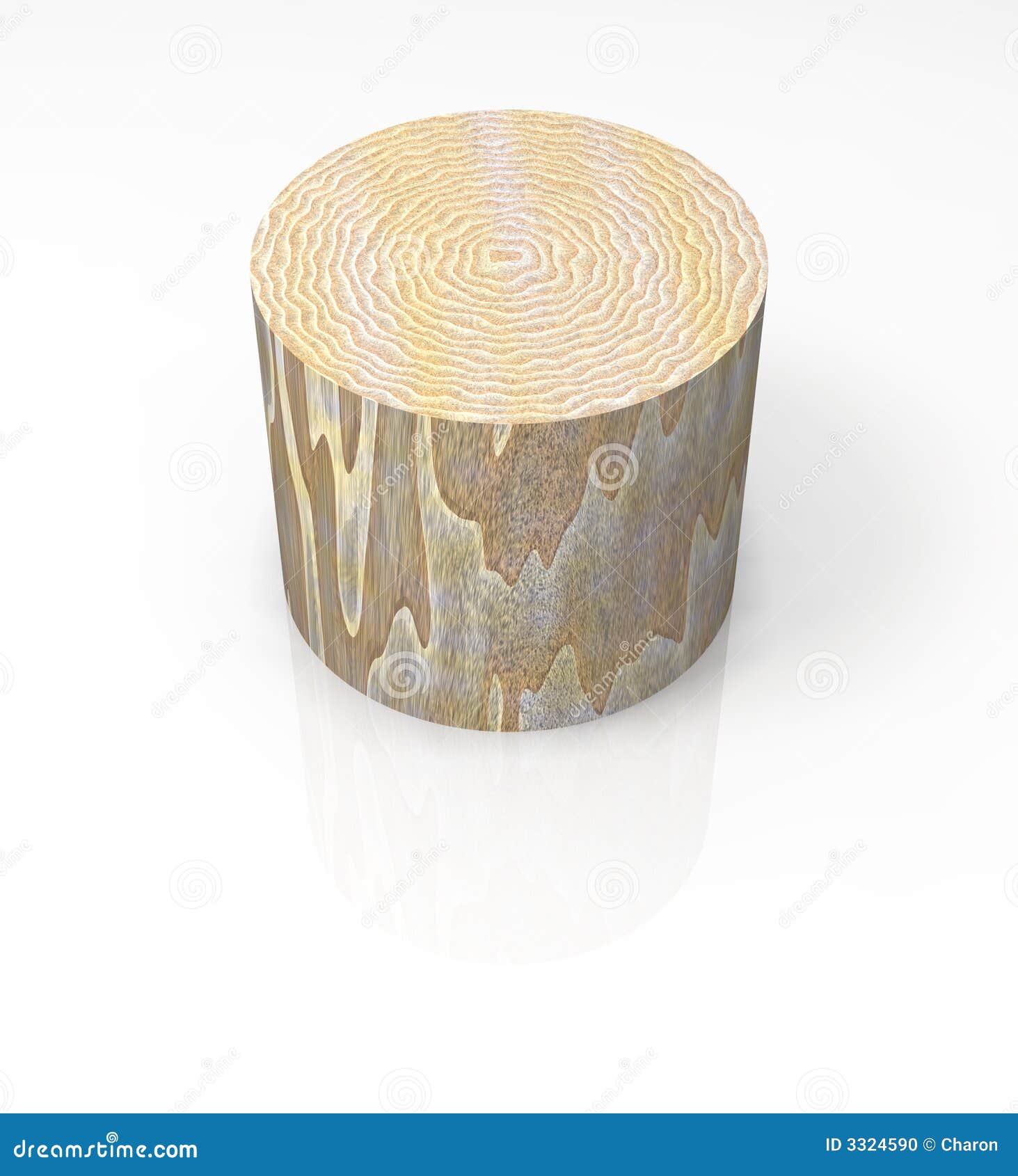 Wooden Log Solid Wood Isolated Stock Photography | CartoonDealer.com ...